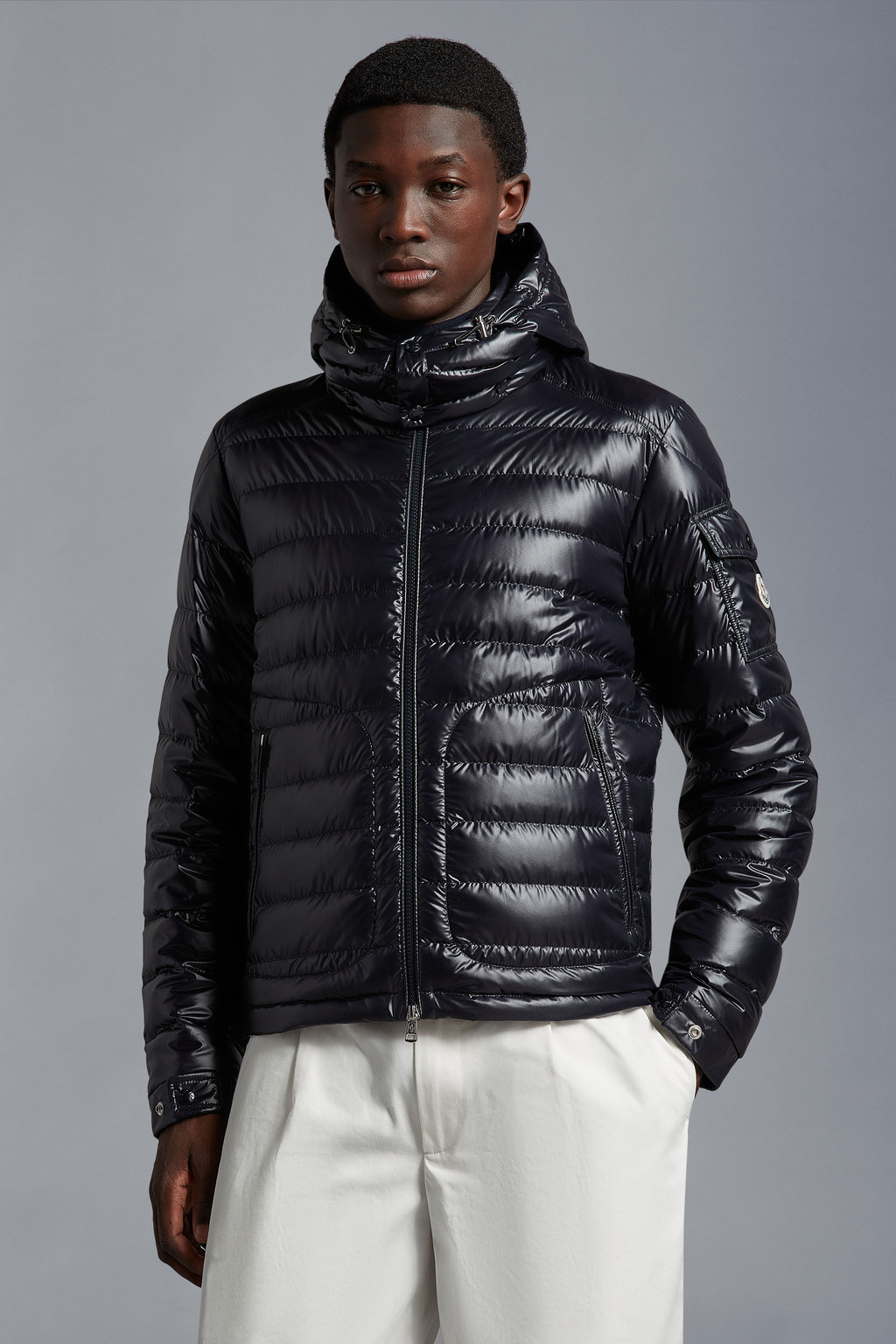 Night Blue Lauros Short Down Jacket - Short Down Jackets for Men ...