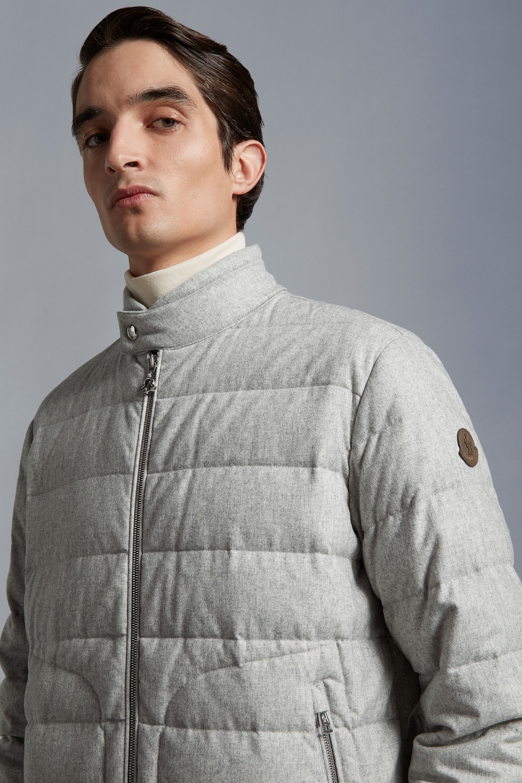 Light Gray Acorus Short Down Jacket - Short Down Jackets for Men ...