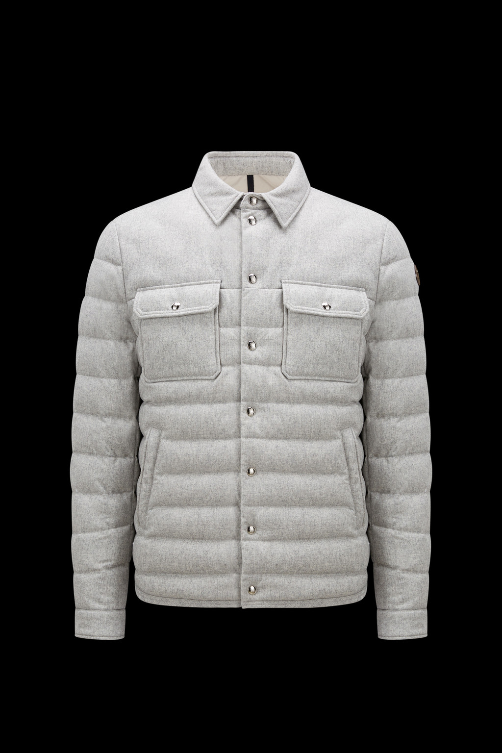 Gray Mirmandix Down Shacket - Short Down Jackets for Men | Moncler DE
