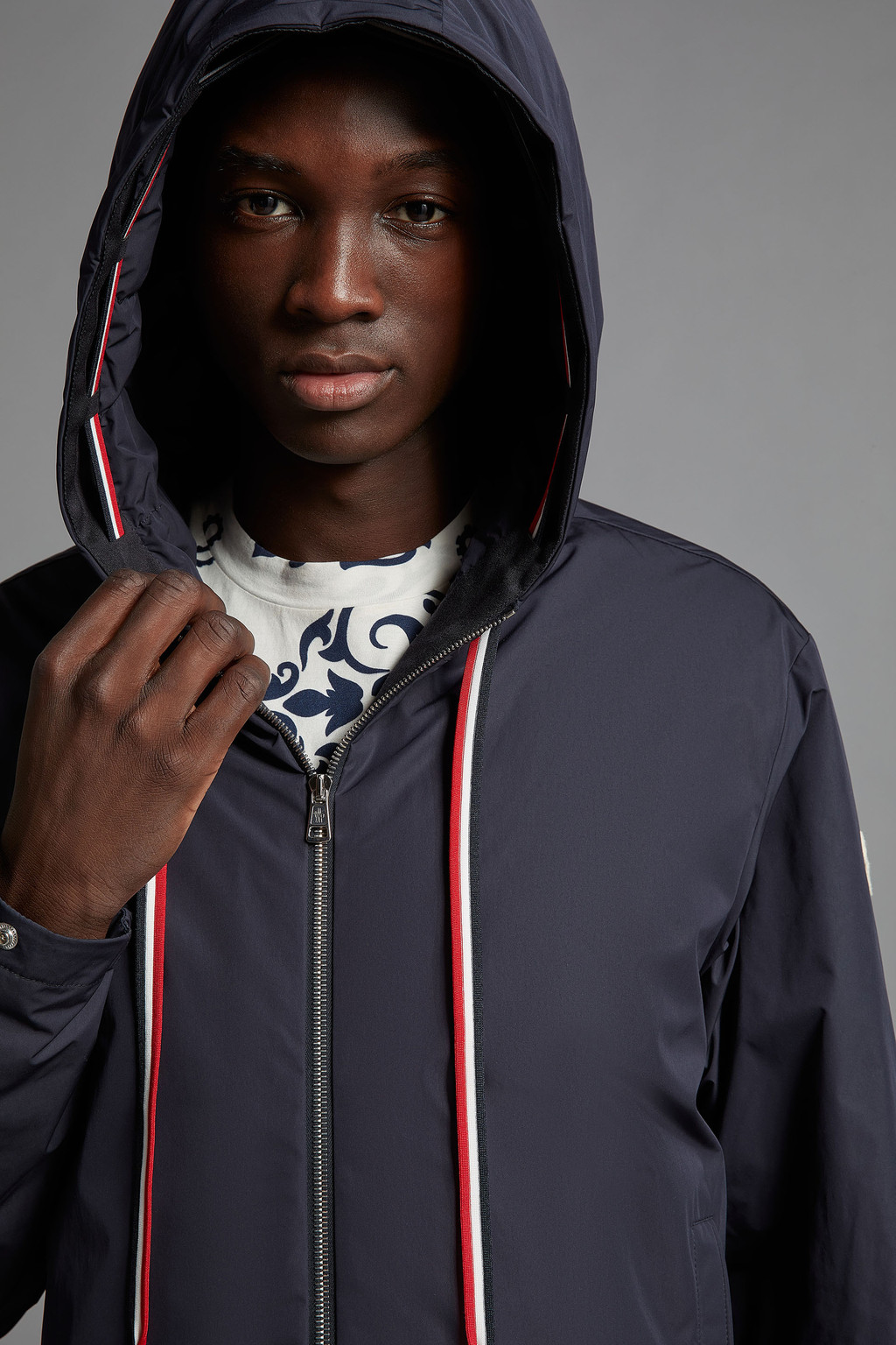 Navy Blue Cerou Short Down Jacket - Short Down Jackets for Men | Moncler CH