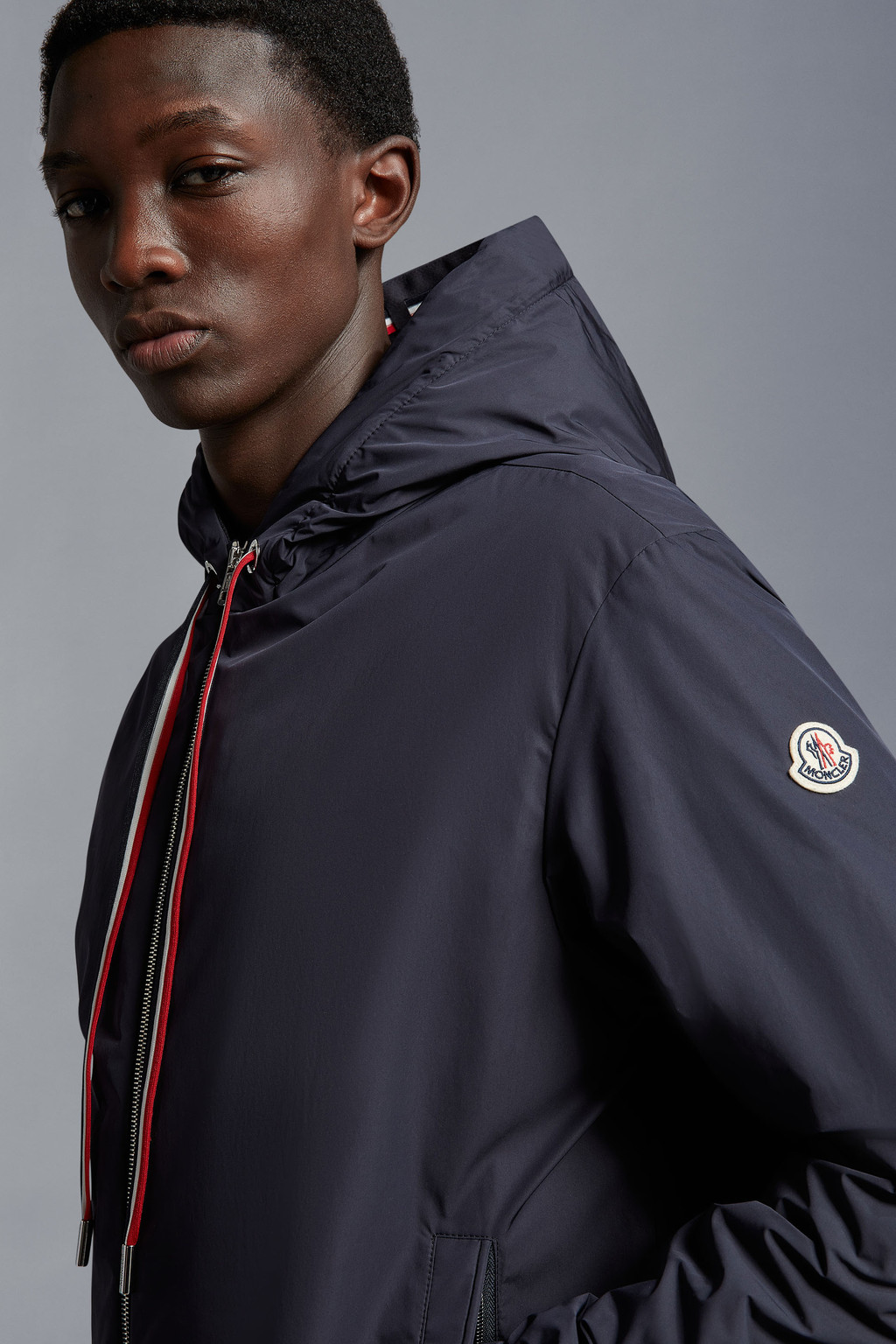 Navy Blue Cerou Short Down Jacket - Short Down Jackets for Men | Moncler CH