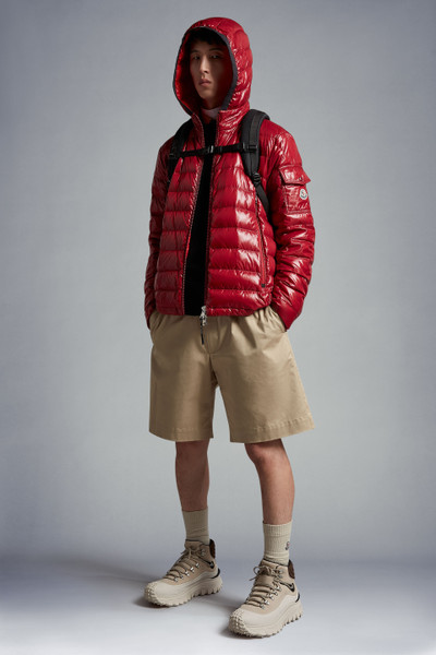 Dark Red Galion Short Down Jacket - Short Down Jackets for Men | Moncler SI