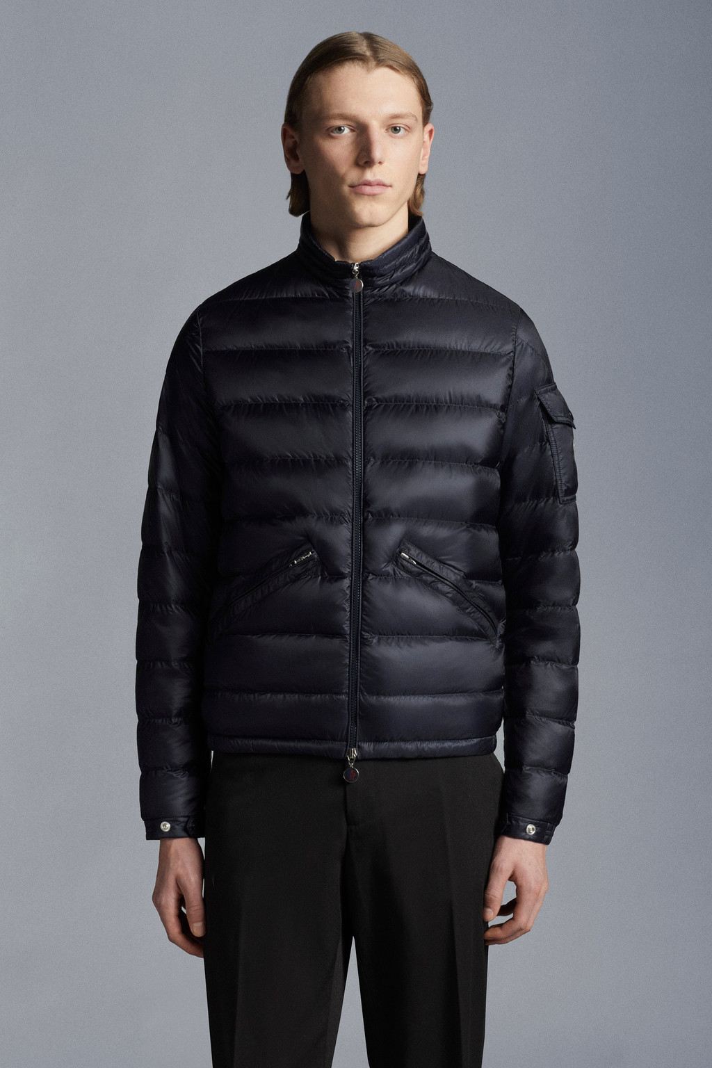Night Blue Agay Short Down Jacket - Short Down Jackets for Men | Moncler CZ