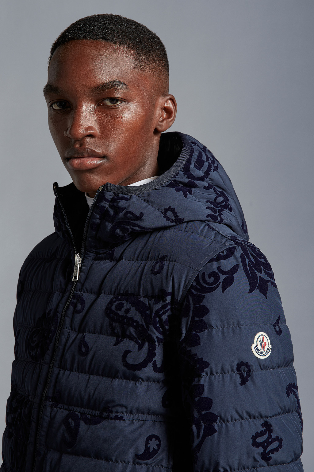 Night Blue Darbon Reversible Short Down Jacket - Short Down Jackets for ...