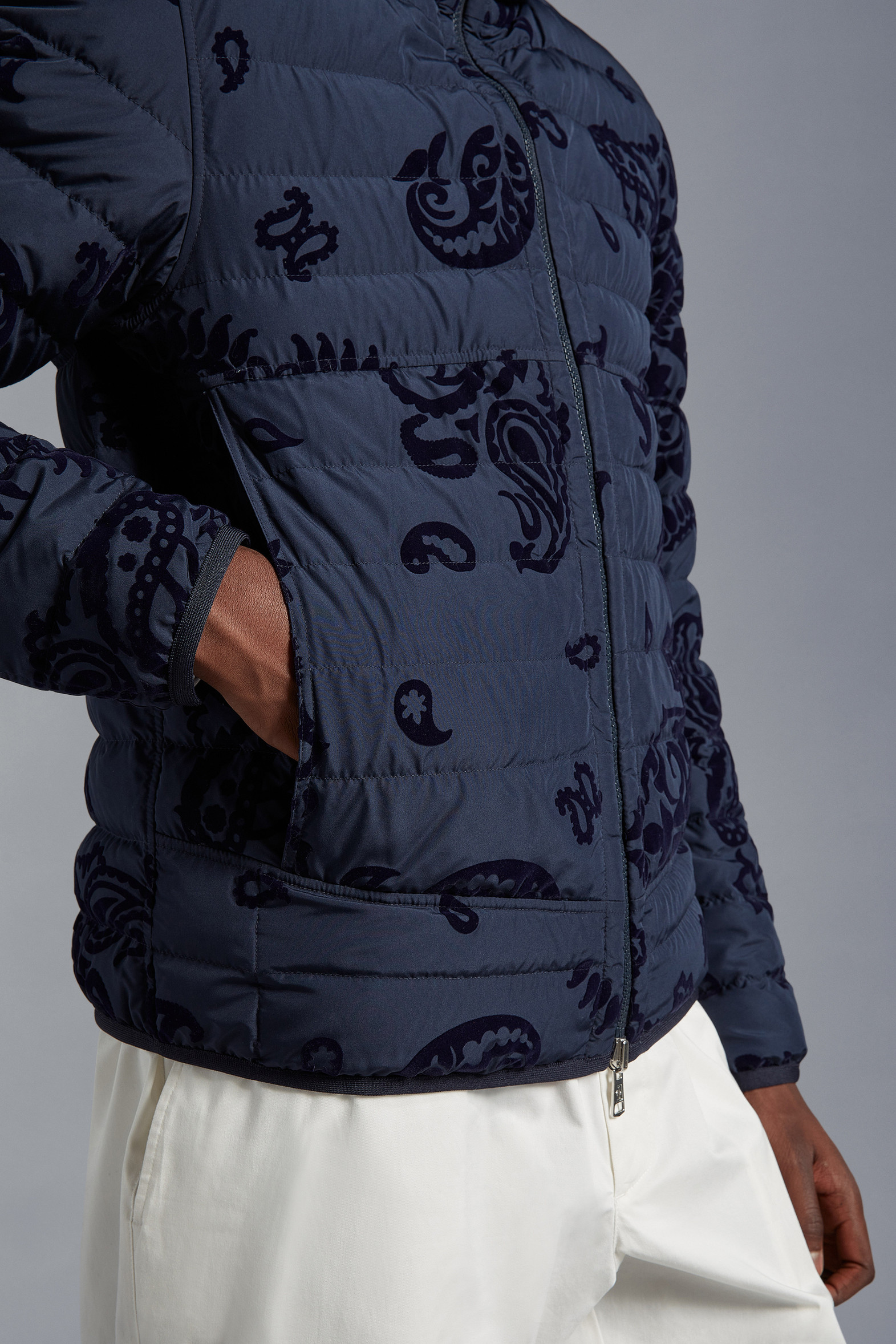 Night Blue Darbon Reversible Short Down Jacket - Short Down Jackets for ...