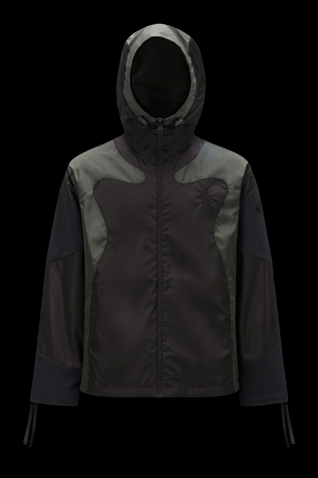 Black & Green Hague Hooded Jacket - Windbreakers & Raincoats for Men ...