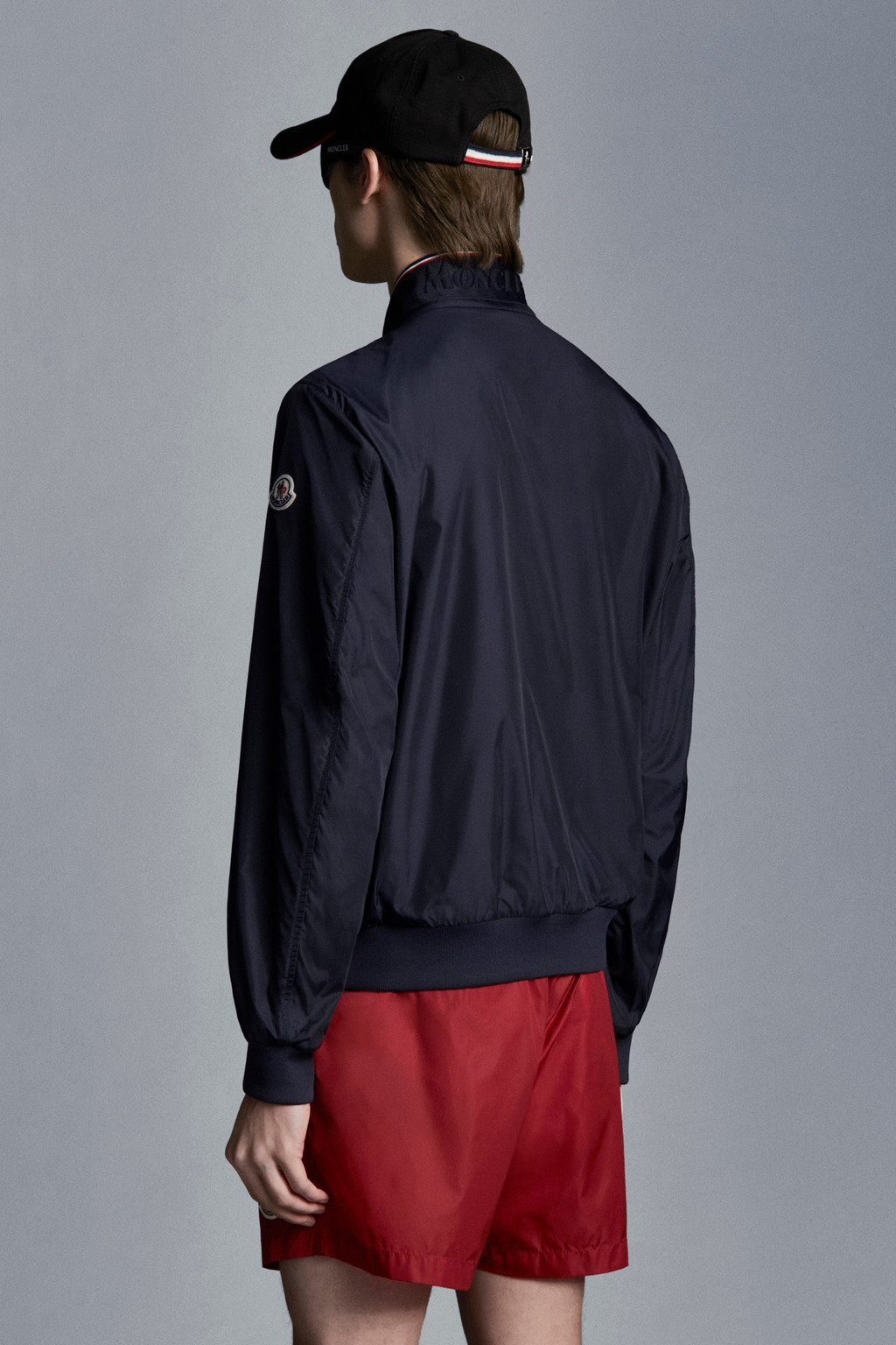 Navy Blue Reppe Rain Jacket - Windbreakers & Raincoats for Men | Moncler IE