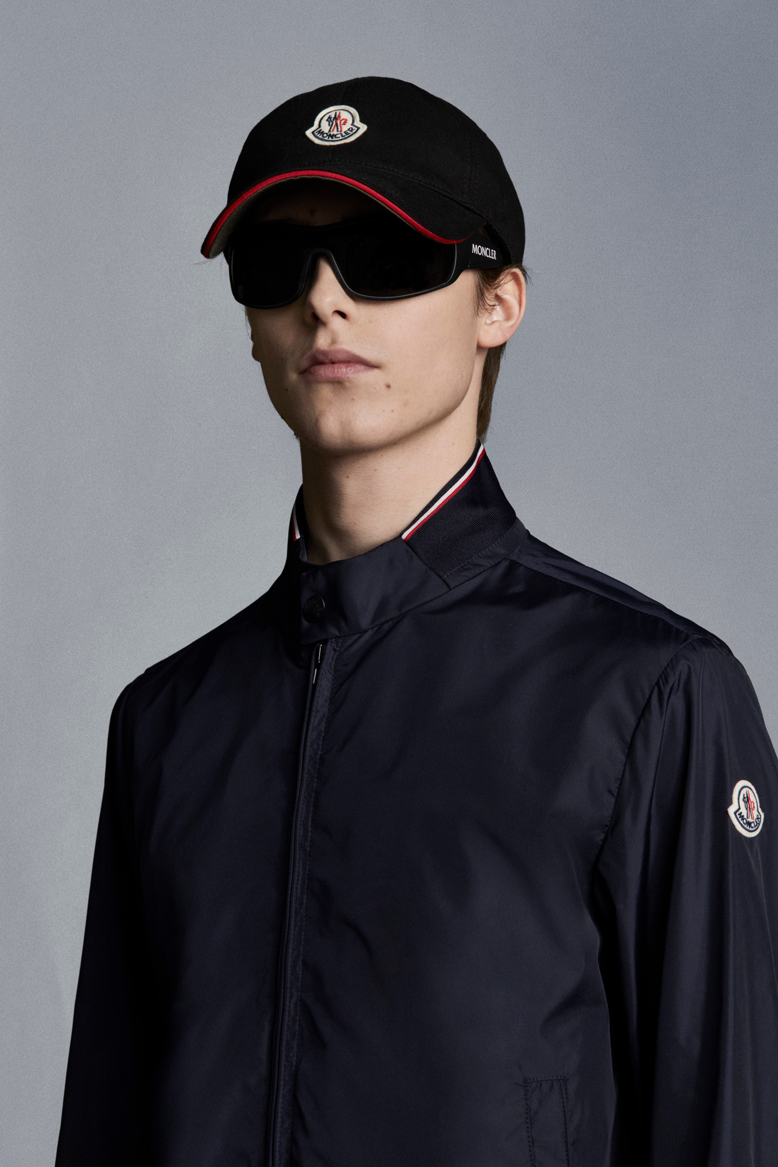 Navy Blue Reppe Rain Jacket - Windbreakers & Raincoats for Men | Moncler LT