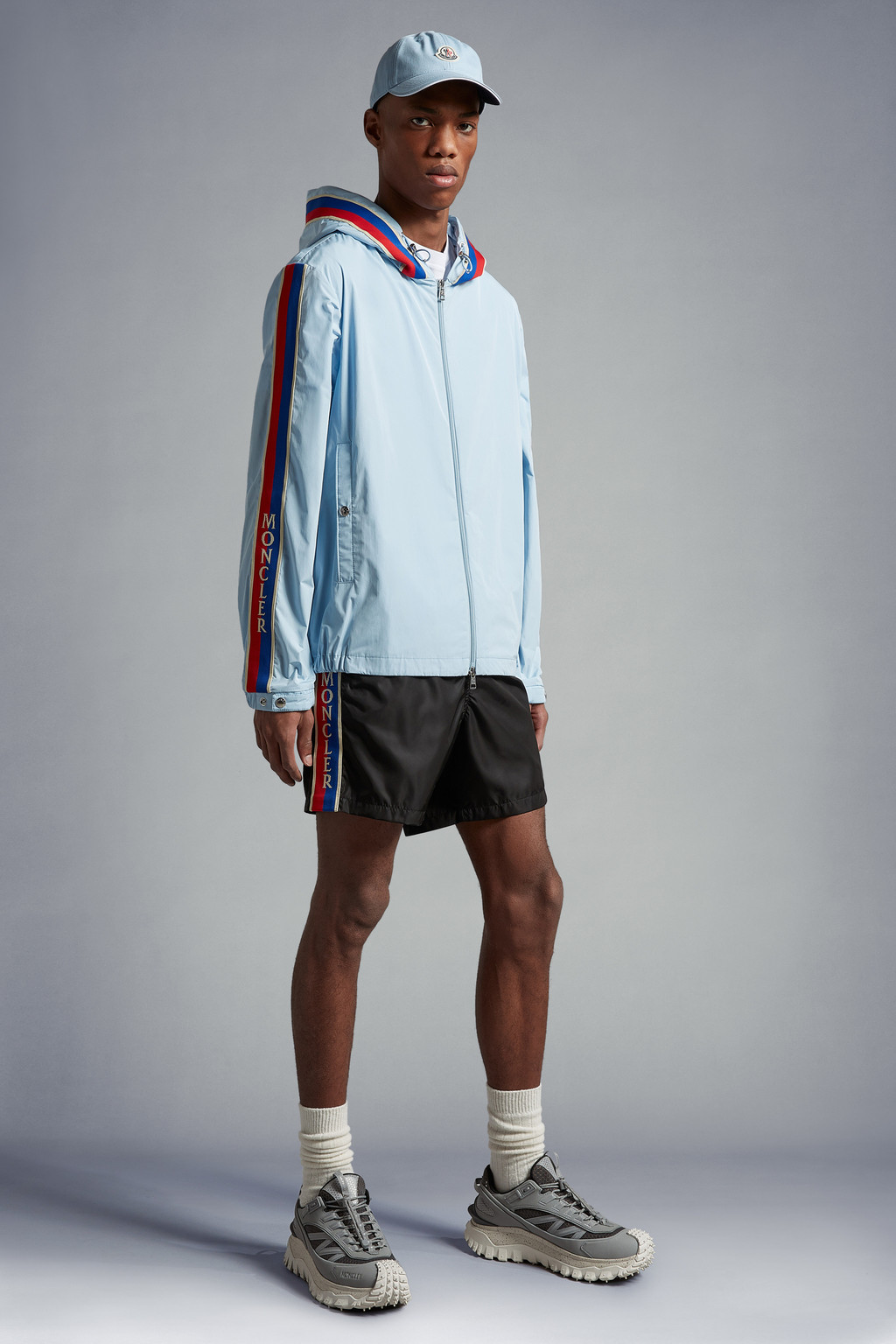 Light Blue Rukbat Windbreaker - Windbreakers & Raincoats for Men | Moncler DE