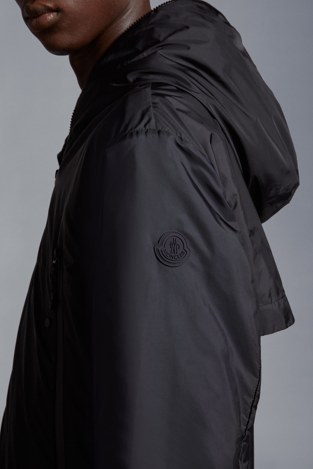 Black Junichi Rain Jacket - Windbreakers & Raincoats for Men | Moncler DE