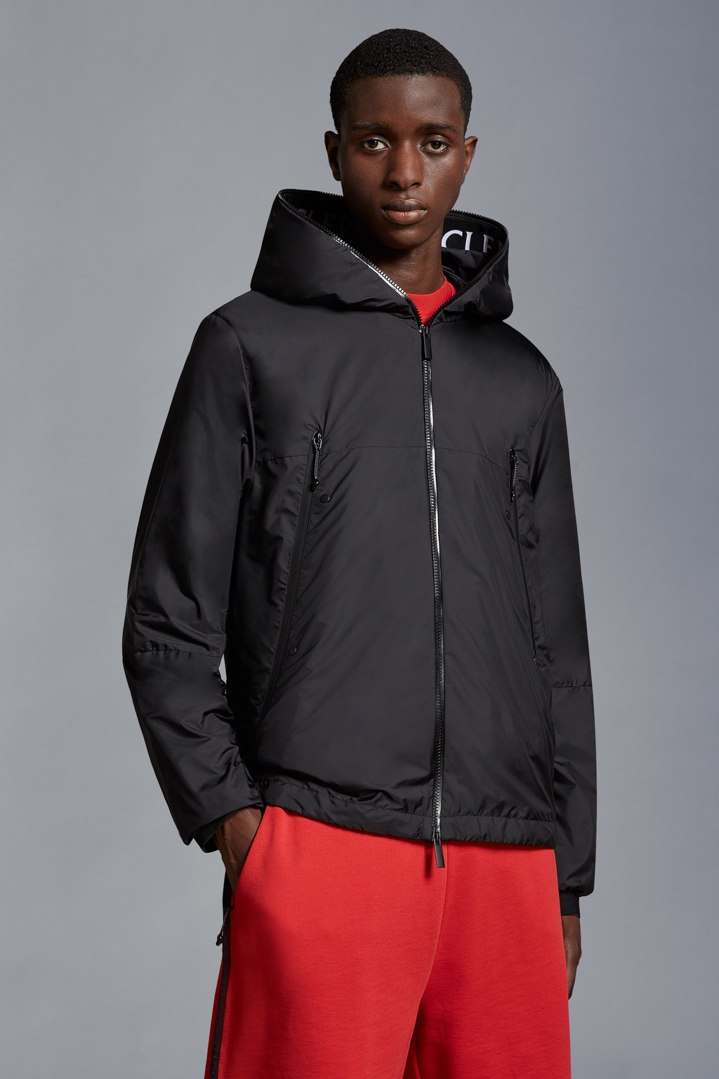 Black Junichi Rain Jacket - Windbreakers & Raincoats for Men | Moncler DE