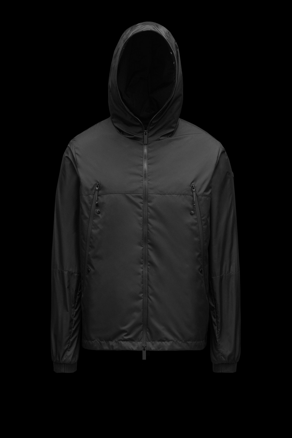 Black Junichi Rain Jacket - Windbreakers & Raincoats for Men | Moncler DE