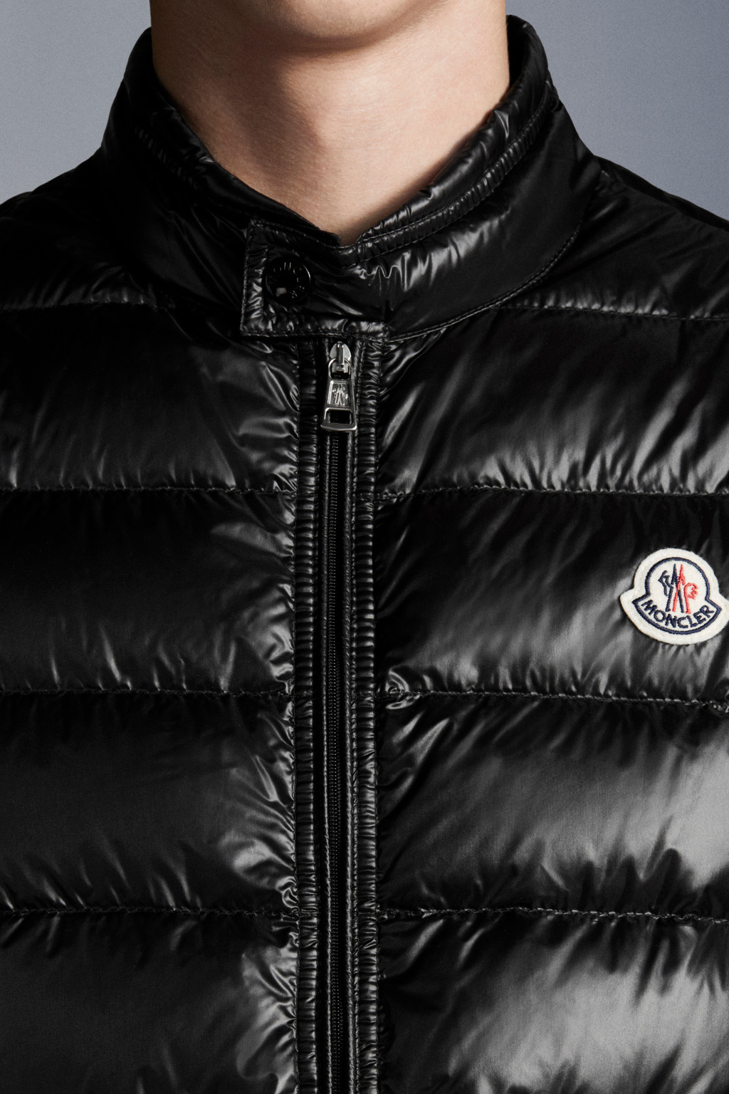 Black Gui Down Gilet - Vests for Men | Moncler PT