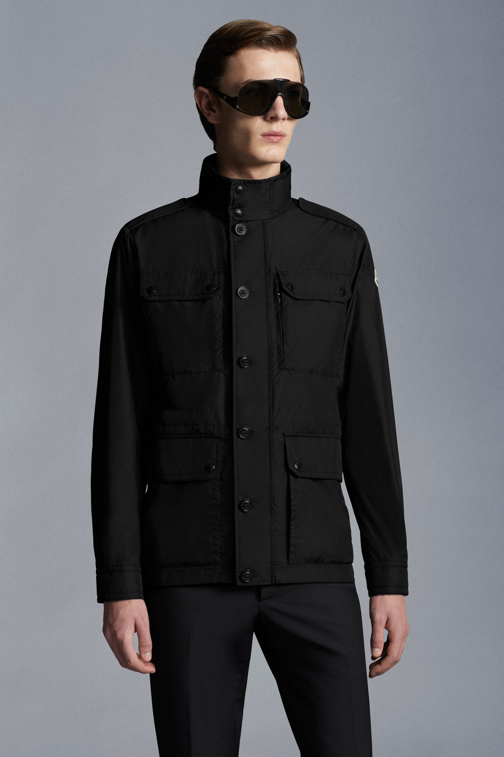 Black Lez Rain Jacket - Windbreakers & Raincoats for Men | Moncler SG