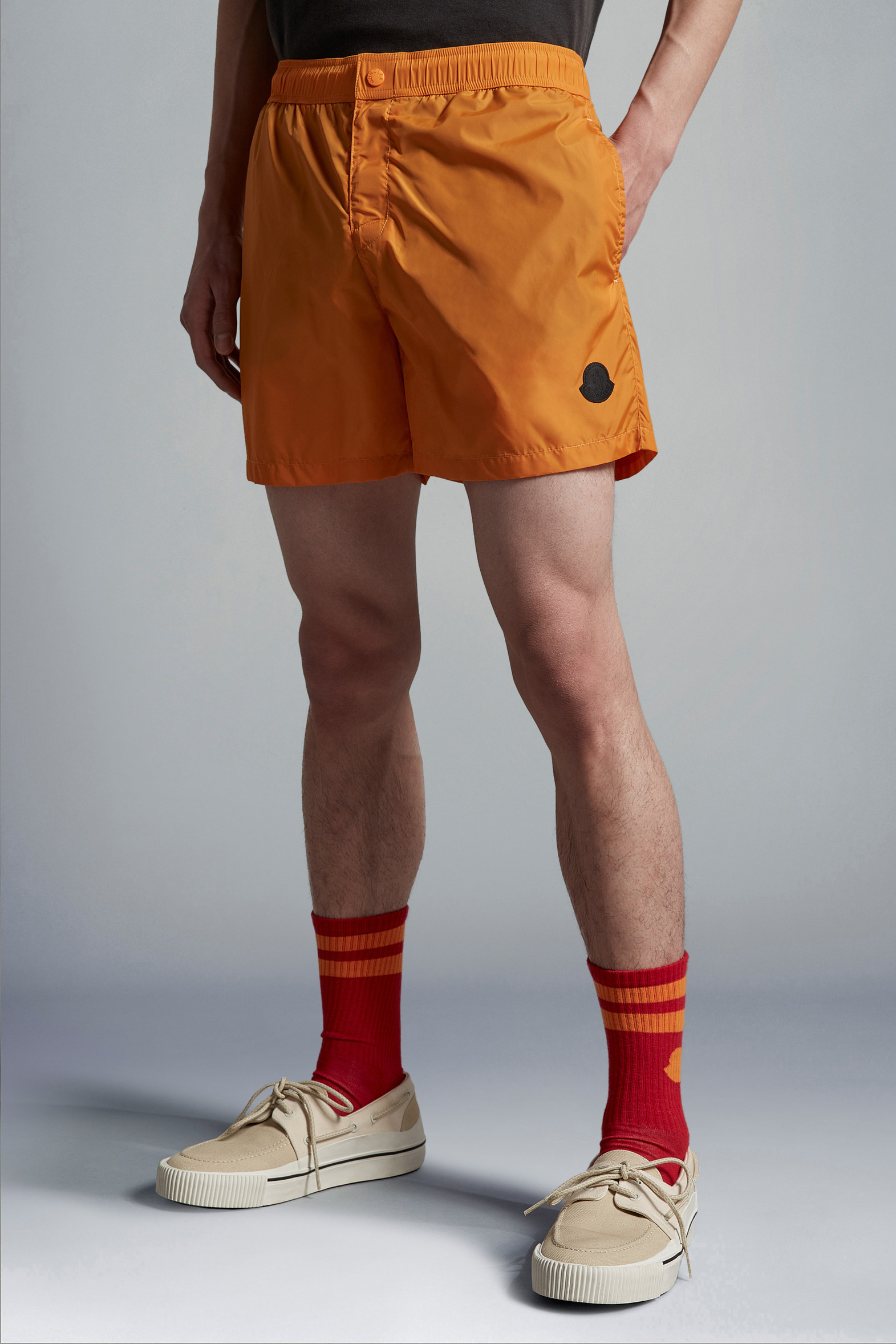 Sunny Orange Swim Shorts - Swimwear for Men | Moncler NO