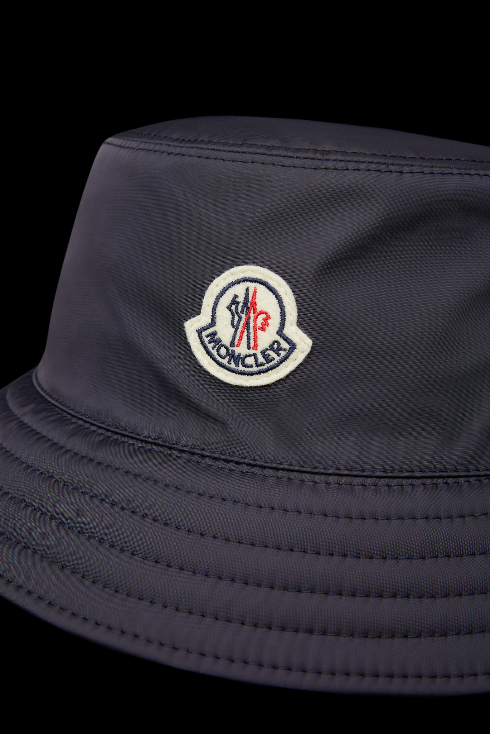 Navy Blue Logo Bucket Hat - Hats & Beanies for Men | Moncler HK