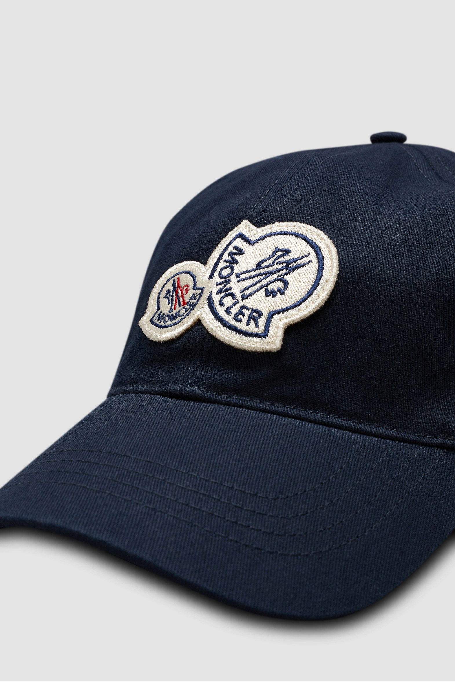 Night Blue Double Logo Baseball Cap - Hats & Beanies for Men | Moncler GR