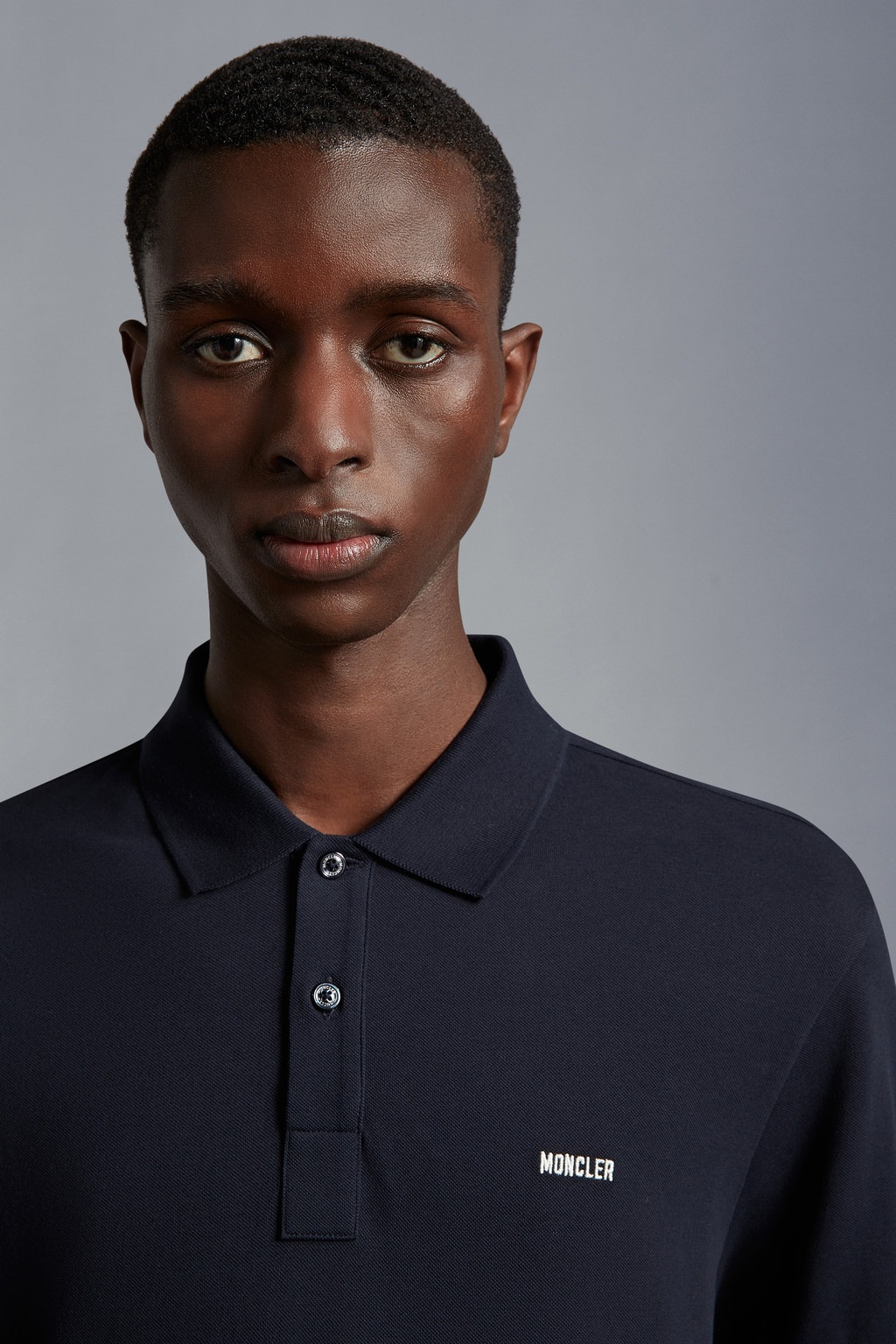 Navy Blue Embroidered Logo Polo Shirt - Polos & T-shirts for Men ...