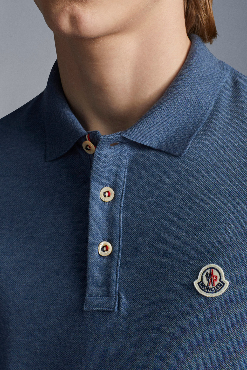 Blue Logo Polo Shirt - Polos & T-shirts for Men | Moncler DE