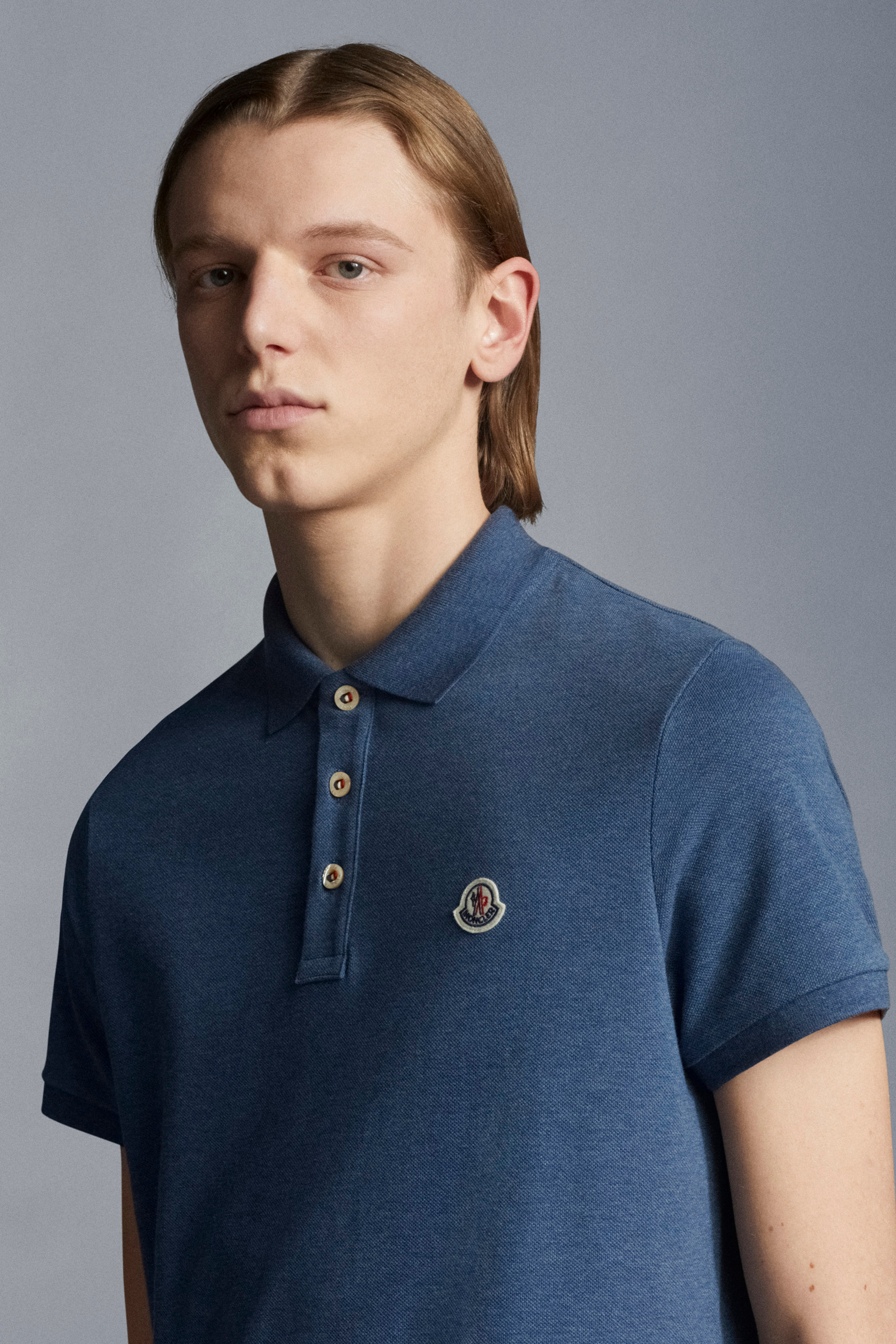 Blue Logo Polo Shirt - Polos & T-shirts for Men | Moncler HK
