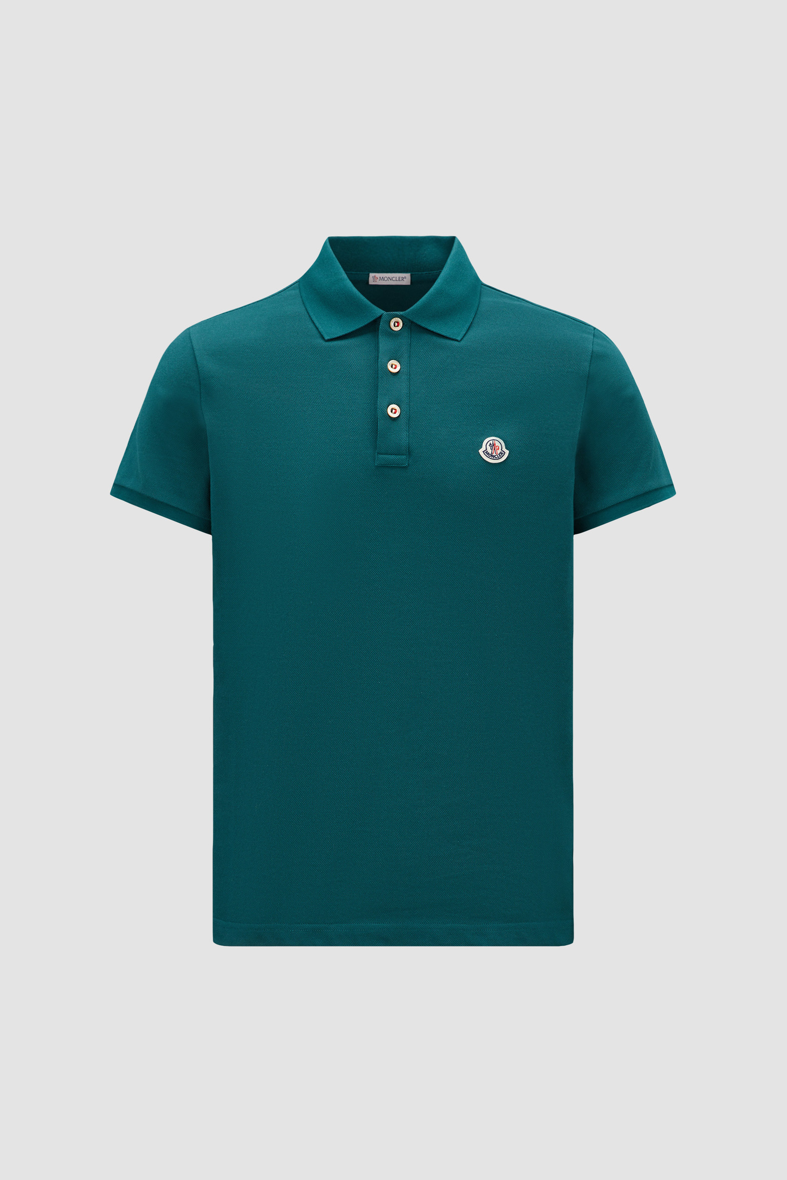 Emerald Green Logo Polo Shirt - Polos & T-shirts for Men | Moncler HK