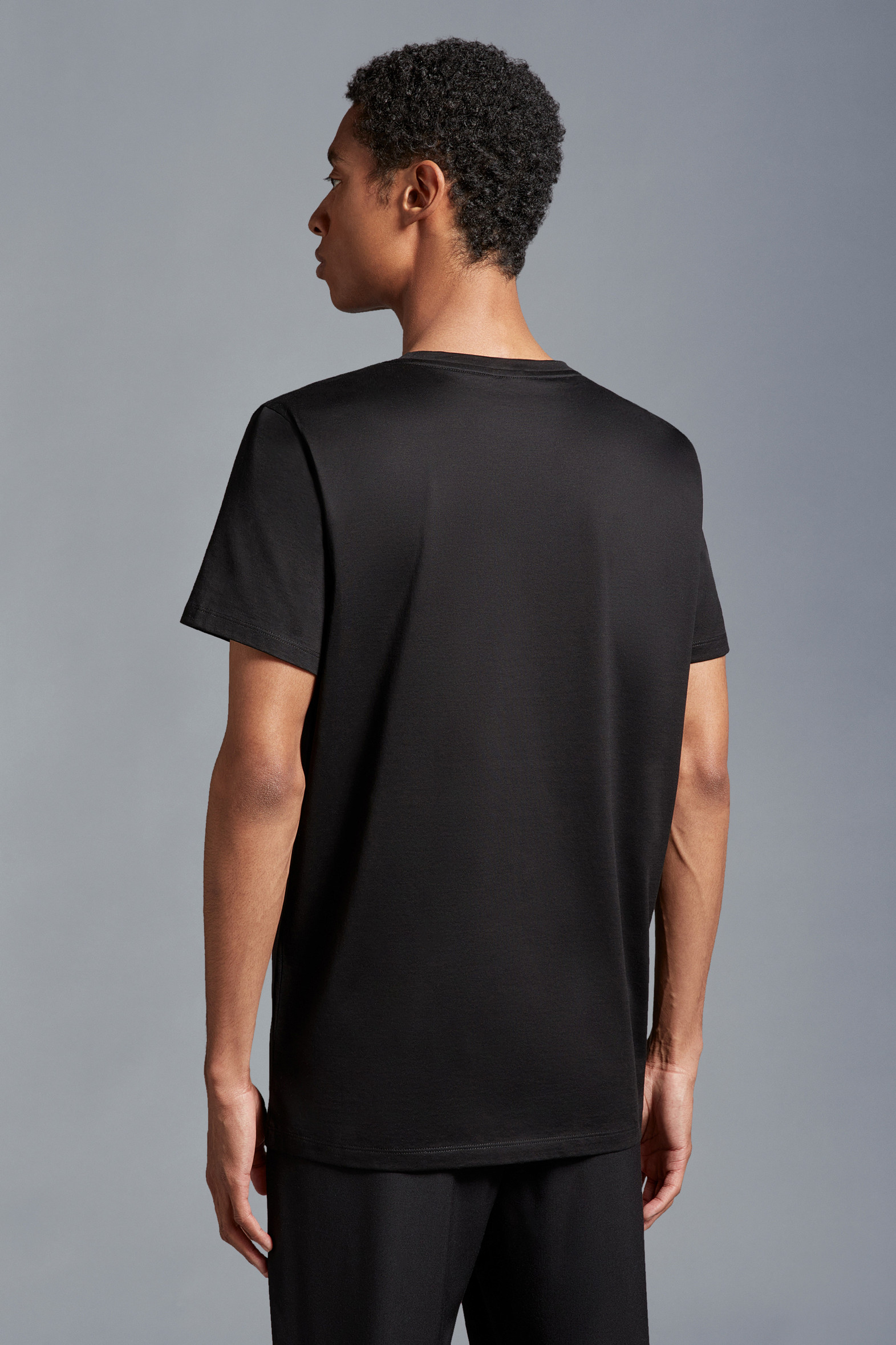 Black Double Logo T-Shirt - Polos & T-shirts for Men | Moncler HK