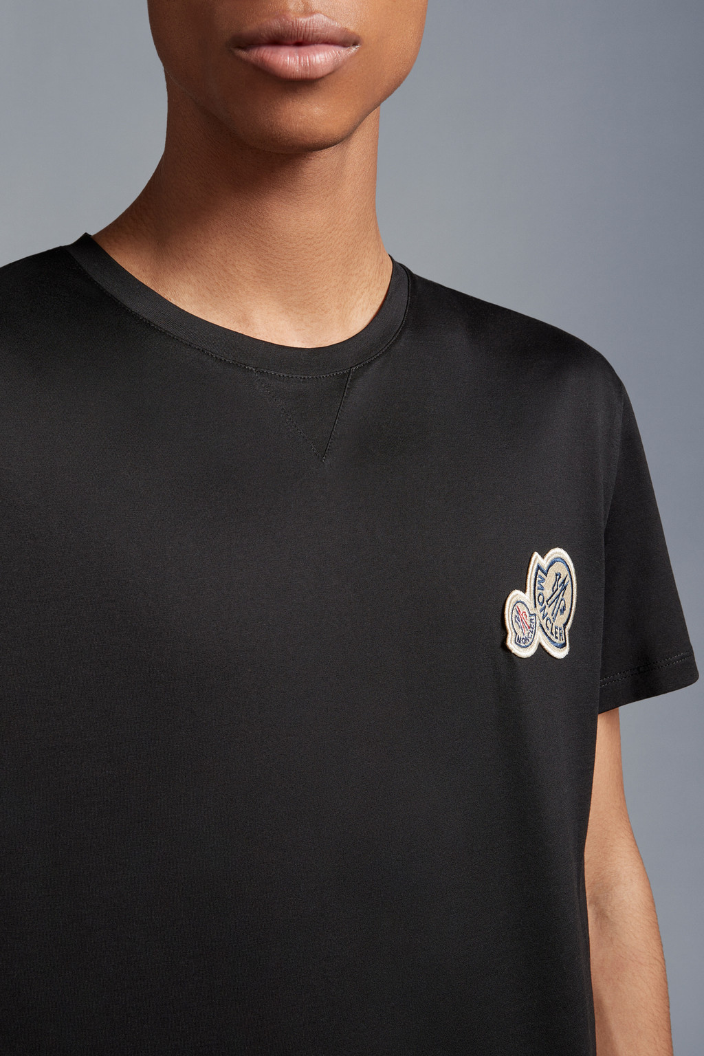 Black Double Logo T-Shirt - Polos & T-shirts for Men | Moncler HK