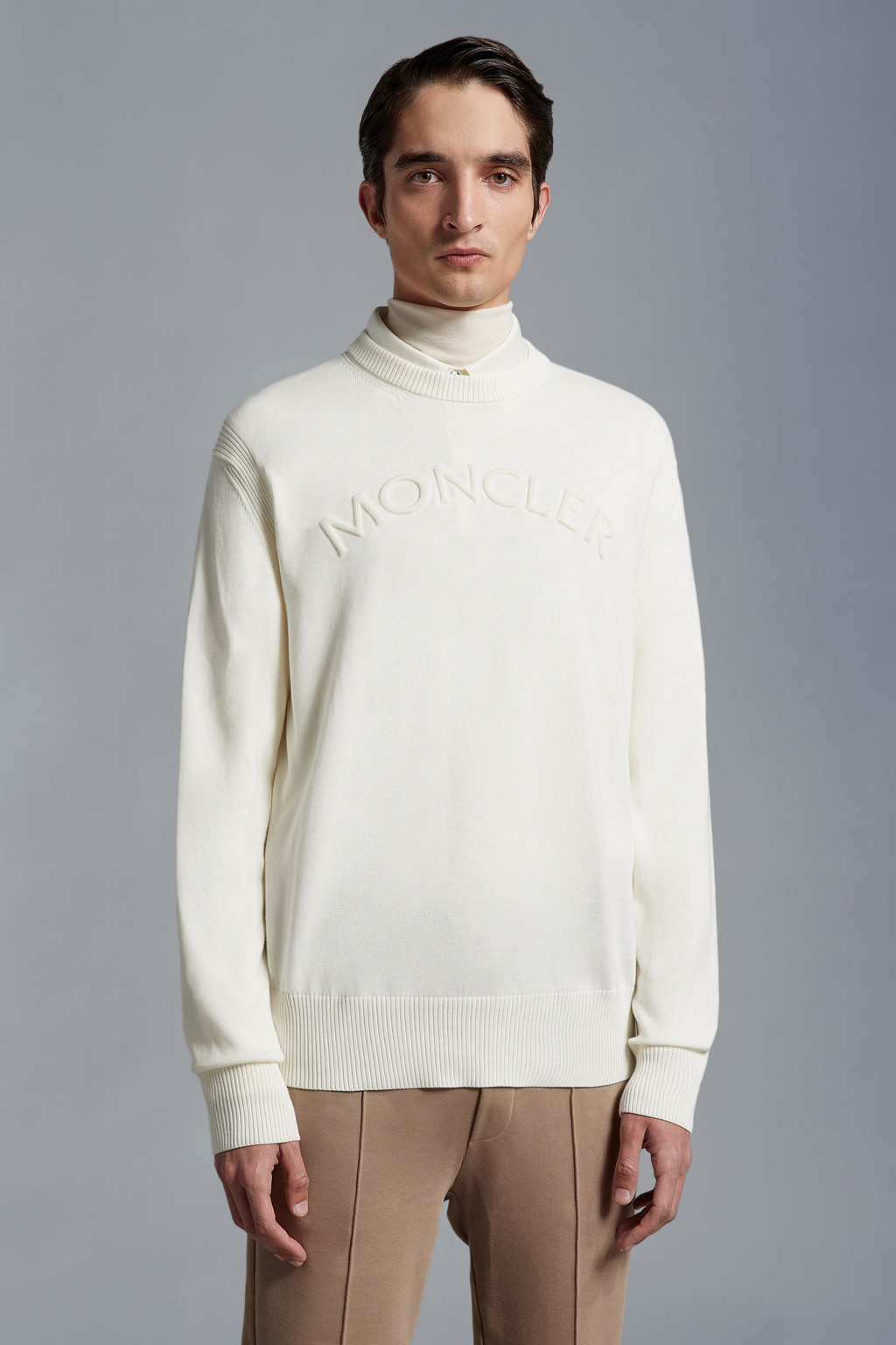 Off White Logo Cotton Jumper - Sweaters & Cardigans for Men | Moncler DK