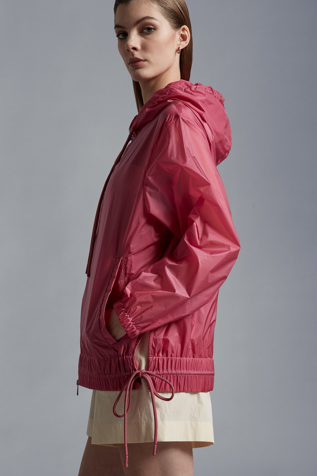 Pink Pointu Hooded Jacket - Windbreakers & Raincoats for Women | Moncler NL