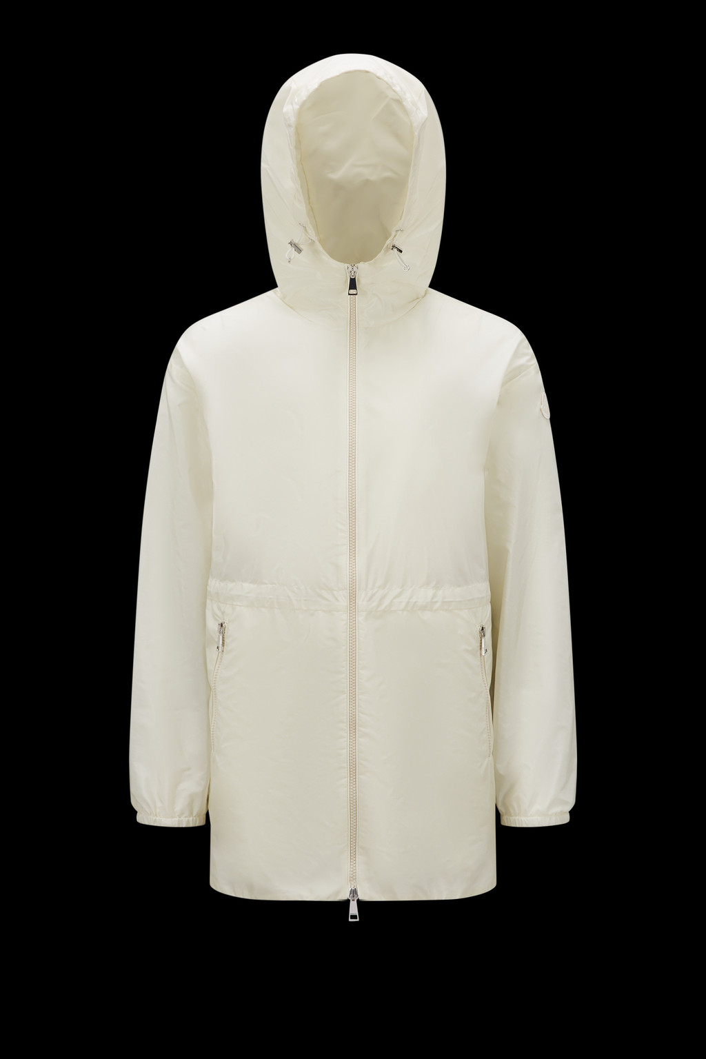 White Wete Hooded Jacket - Windbreakers & Raincoats for Women | Moncler SG