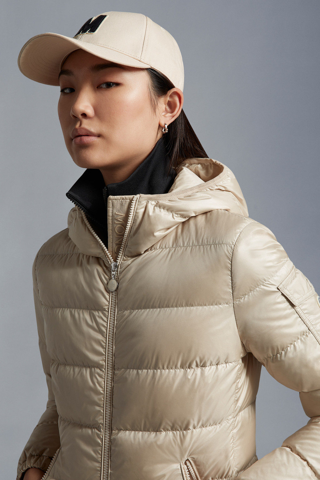 Vanilla Beige Embroidered Monogram Baseball Cap - Hats & Beanies for ...