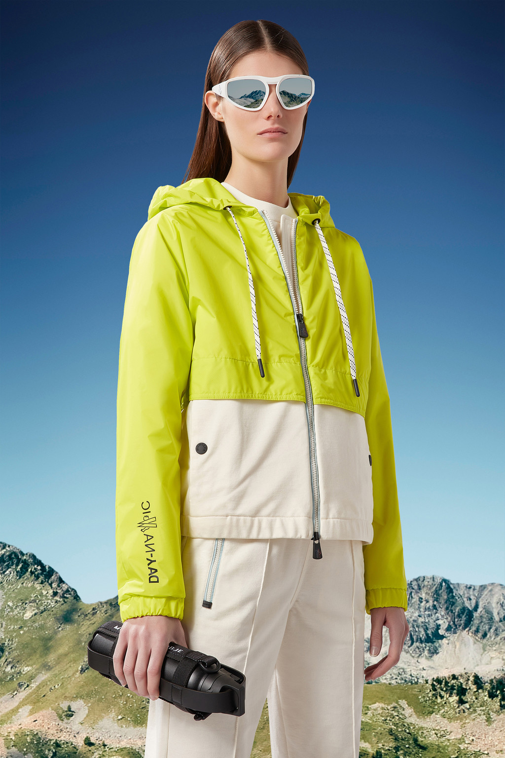 Sudadera con capucha y cremallera Blanco Roto & Verde - Sudaderas de ...