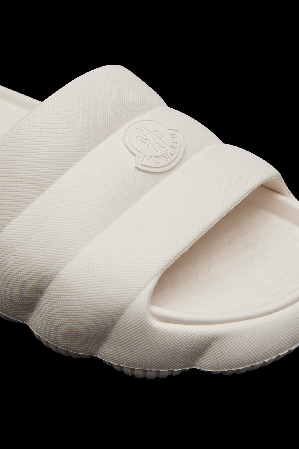 White Ivory Lilo Sliders - Sandals & Sliders for Women | Moncler HK