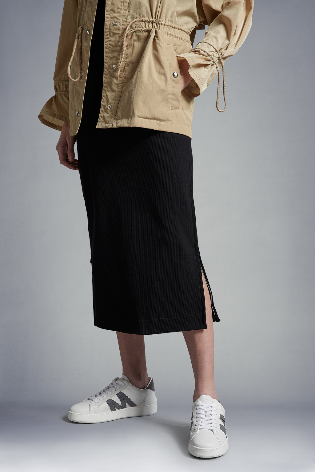 White & Silver Monaco M Trainers - Sneakers for Women | Moncler JP