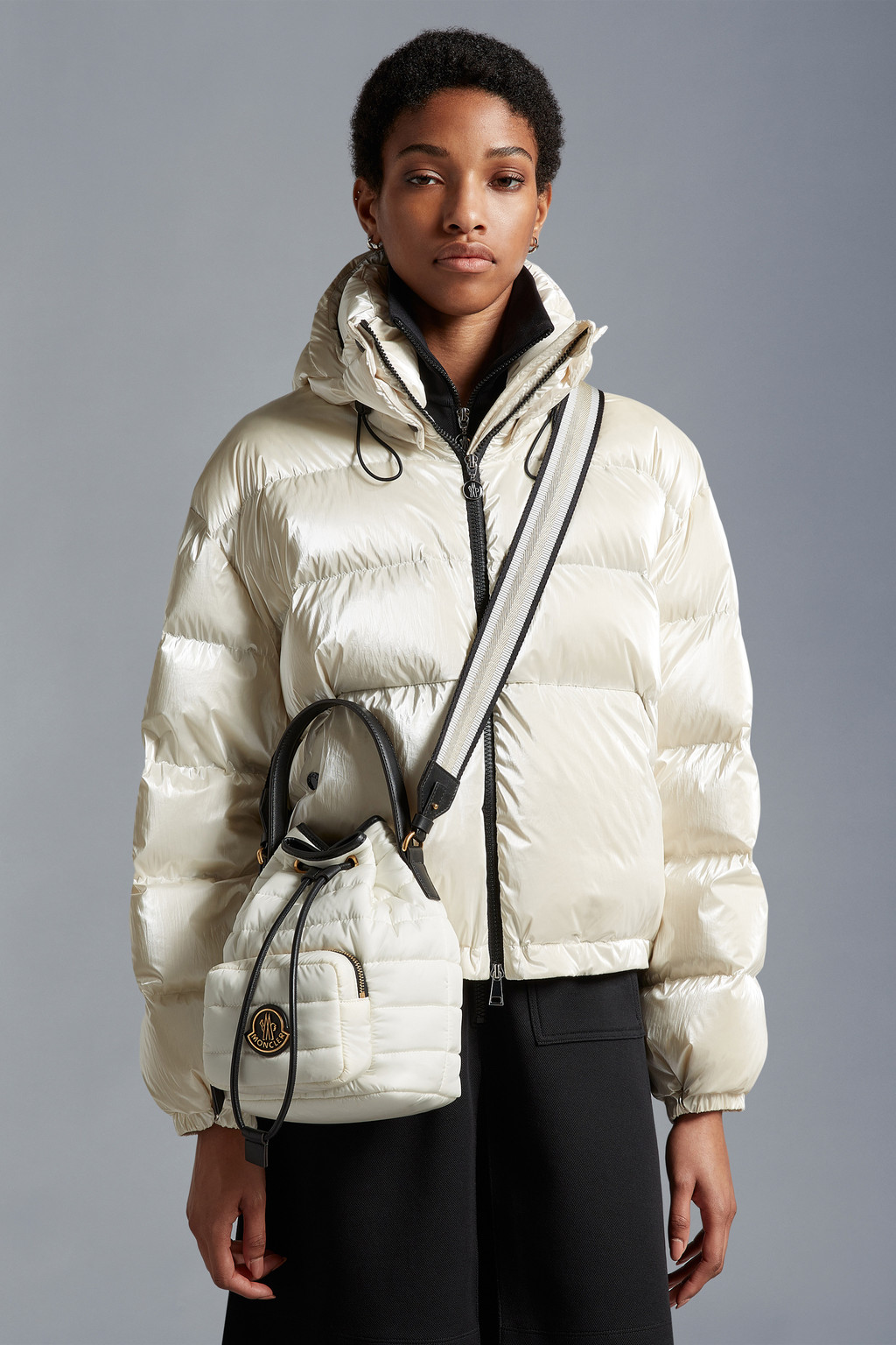 White Kilia Bucket Bag - Bags & Trolleys for Women | Moncler DE