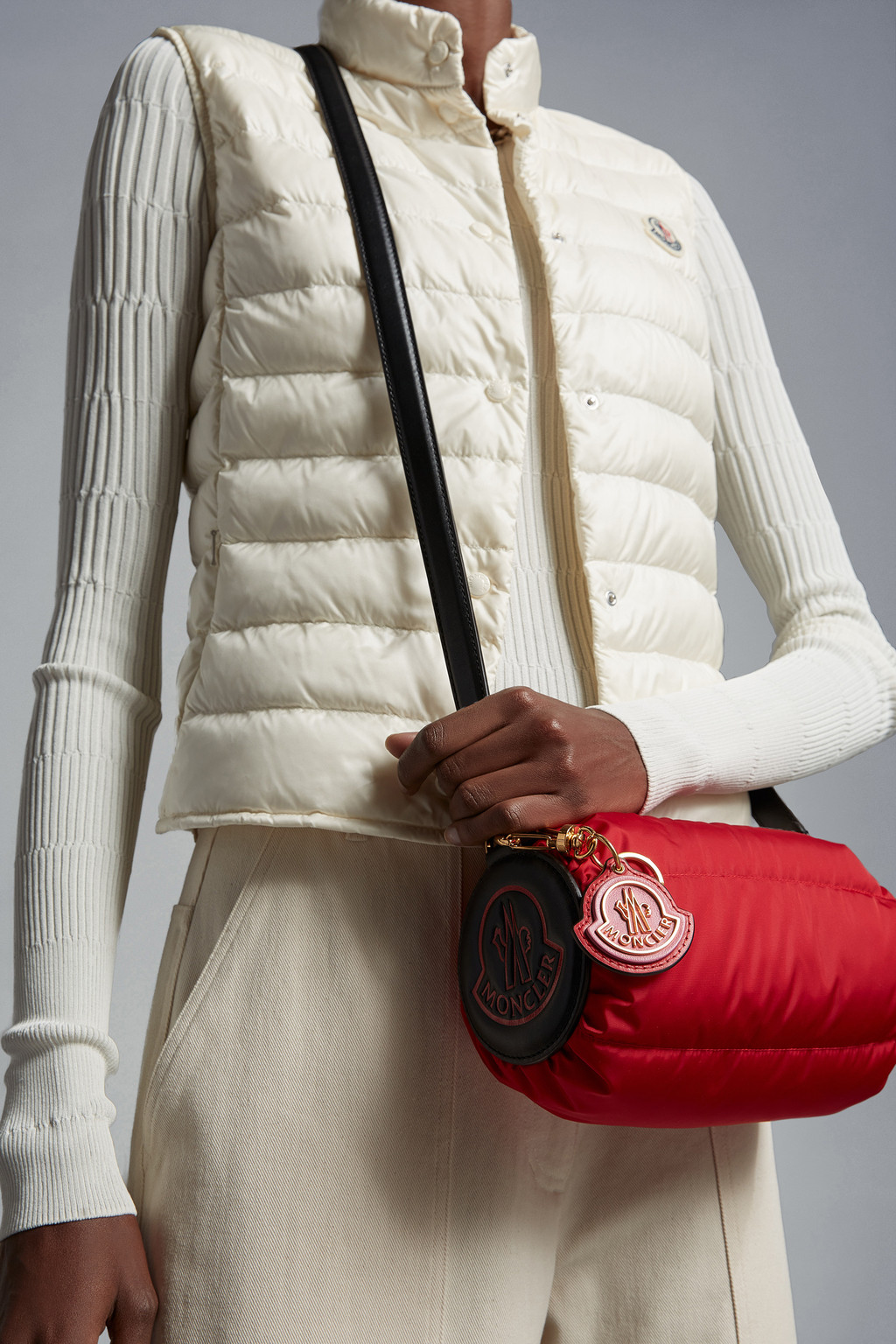 Pink & Red Logo Key Ring - Bags & Small Accessories for Women | Moncler DE