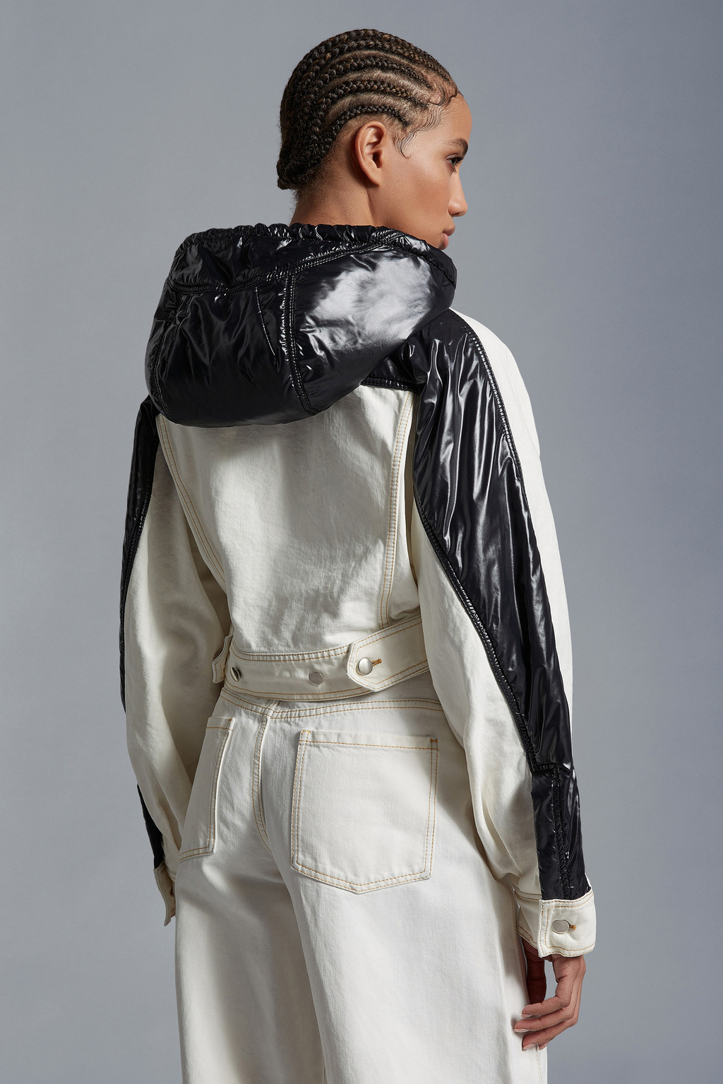 Bright White Flushing Denim Jacket - Moncler x Alicia Keys for Genius ...