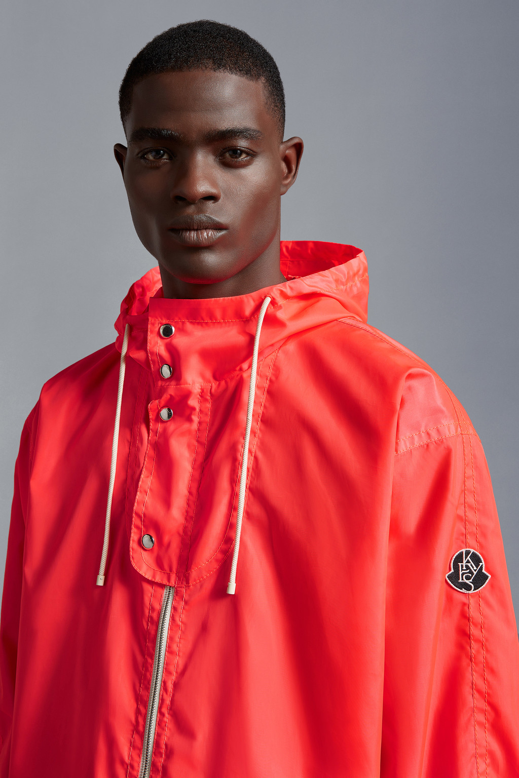 Coral Red Soho Hooded Jacket - Moncler x Alicia Keys for Genius ...