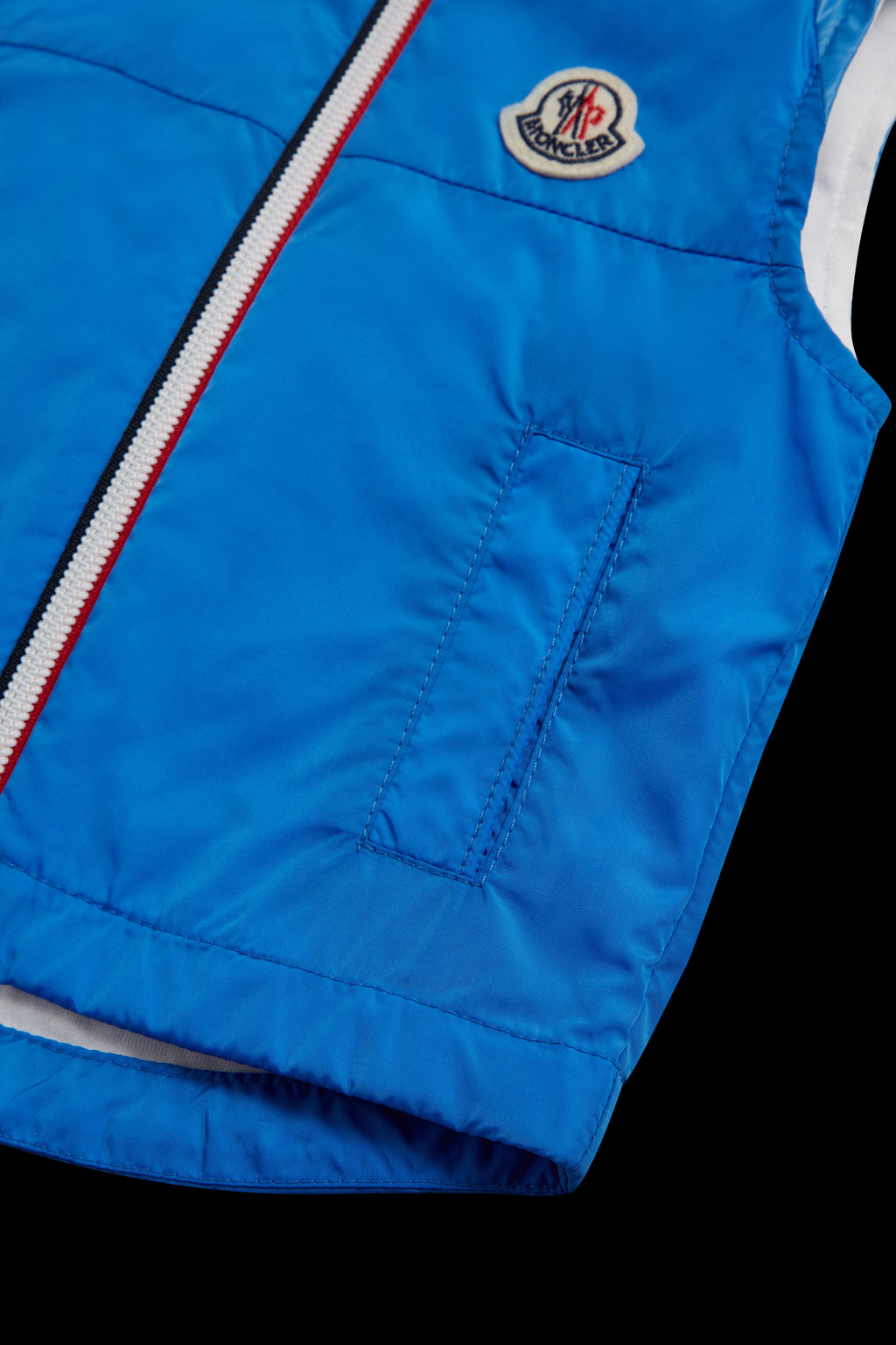 Bright Blue Holuka Hooded Vest - Outerwear for Children | Moncler US