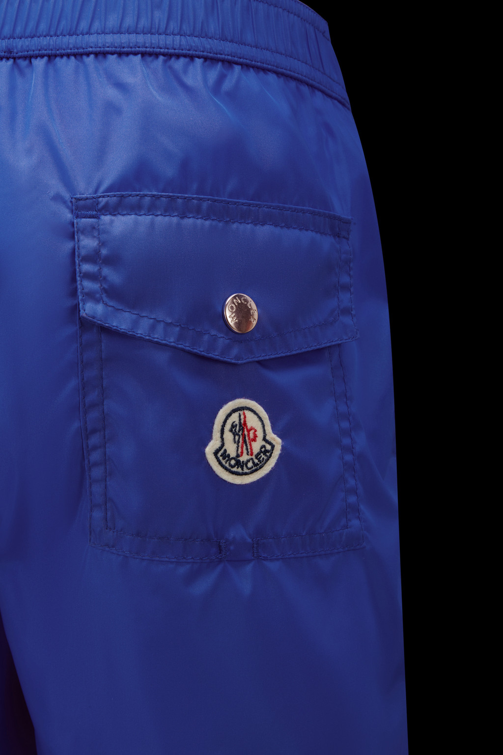Sky Blue Logo Swim Shorts - Pants & Tracksuits for Children | Moncler US