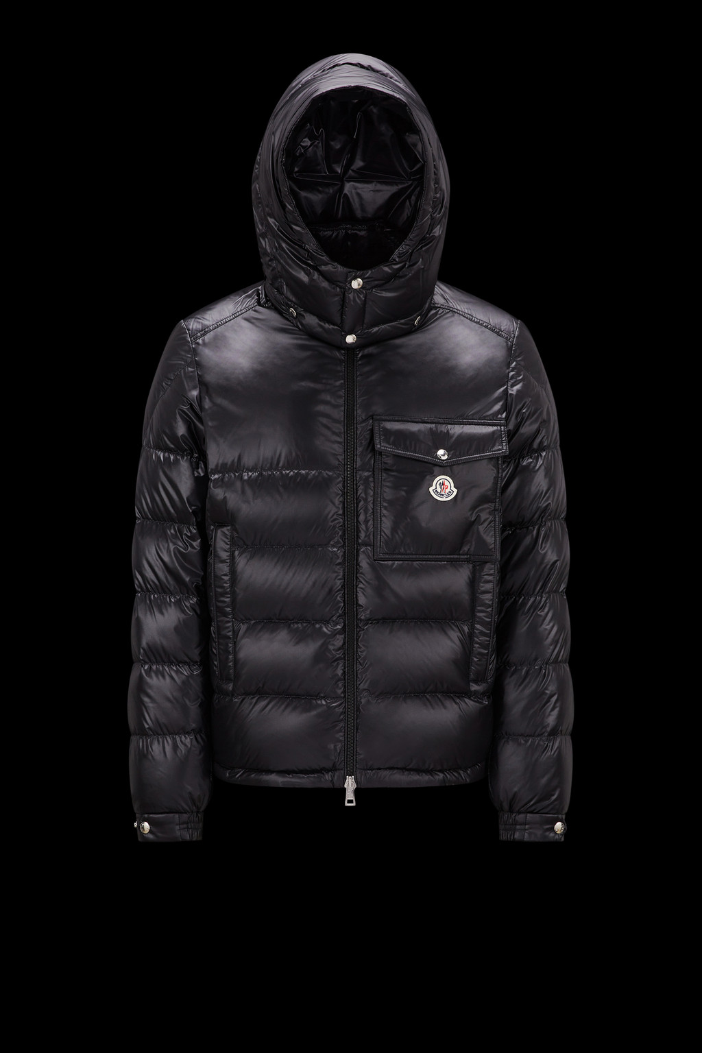 Black Madeira Short Down Jacket - Short Down Jackets for Men | Moncler SI