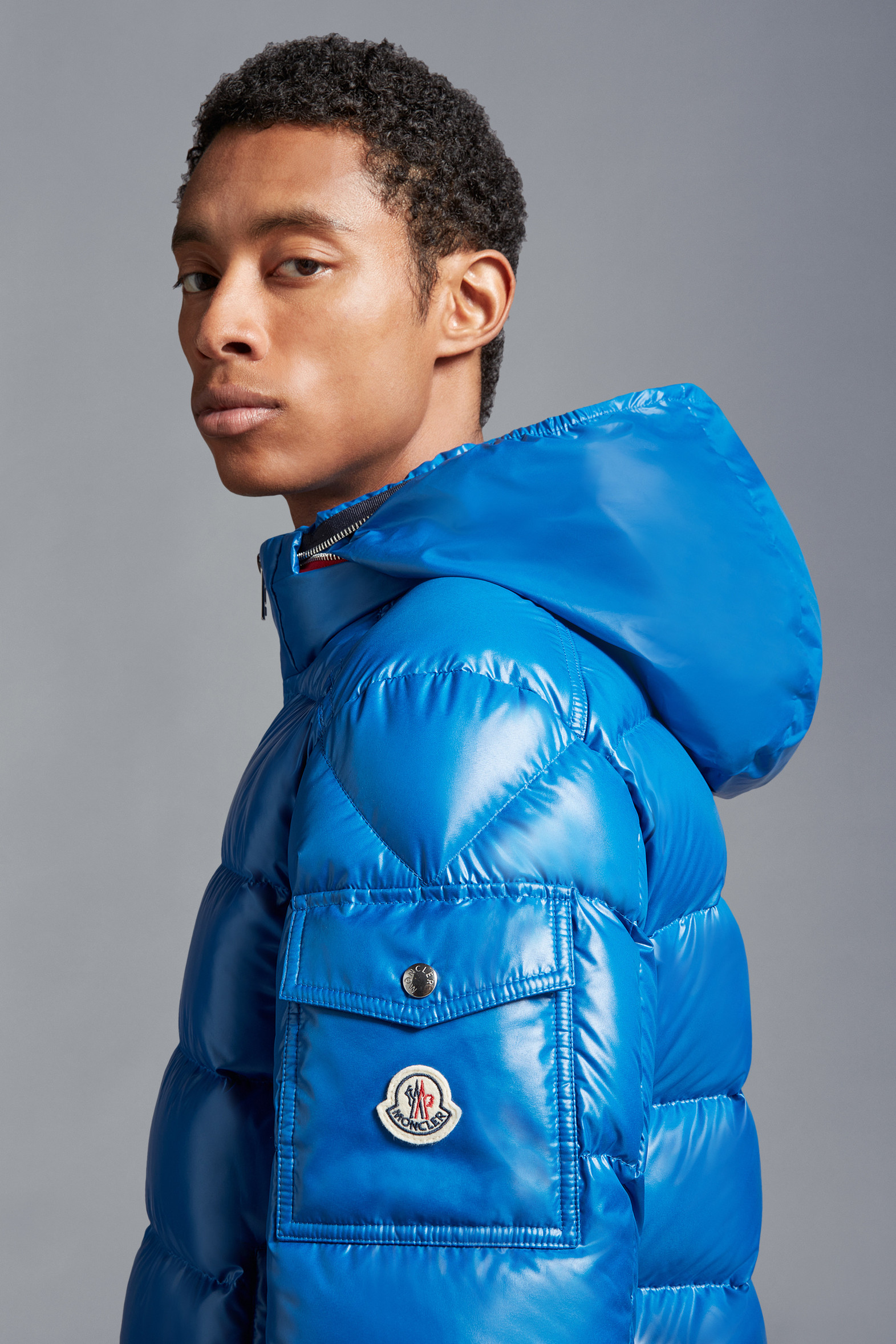 Royal Blue Bourne Short Down Jacket - Short Down Jackets for Men ...