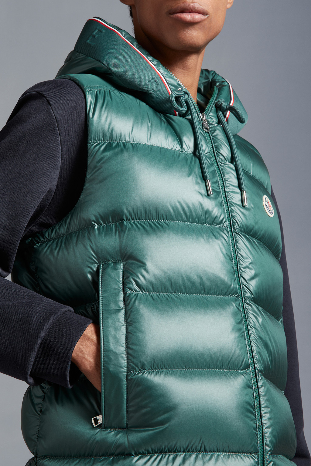 Chaleco plumífero Luiro Verde Esmeralda - Chalecos de Hombre | Moncler US