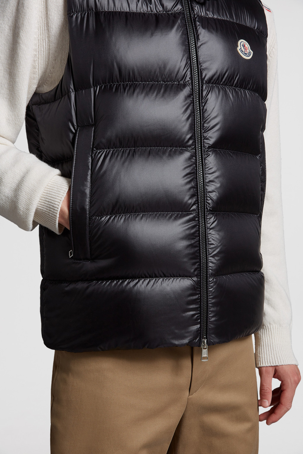 Black Luiro Down Gilet - Vests for Men | Moncler HR