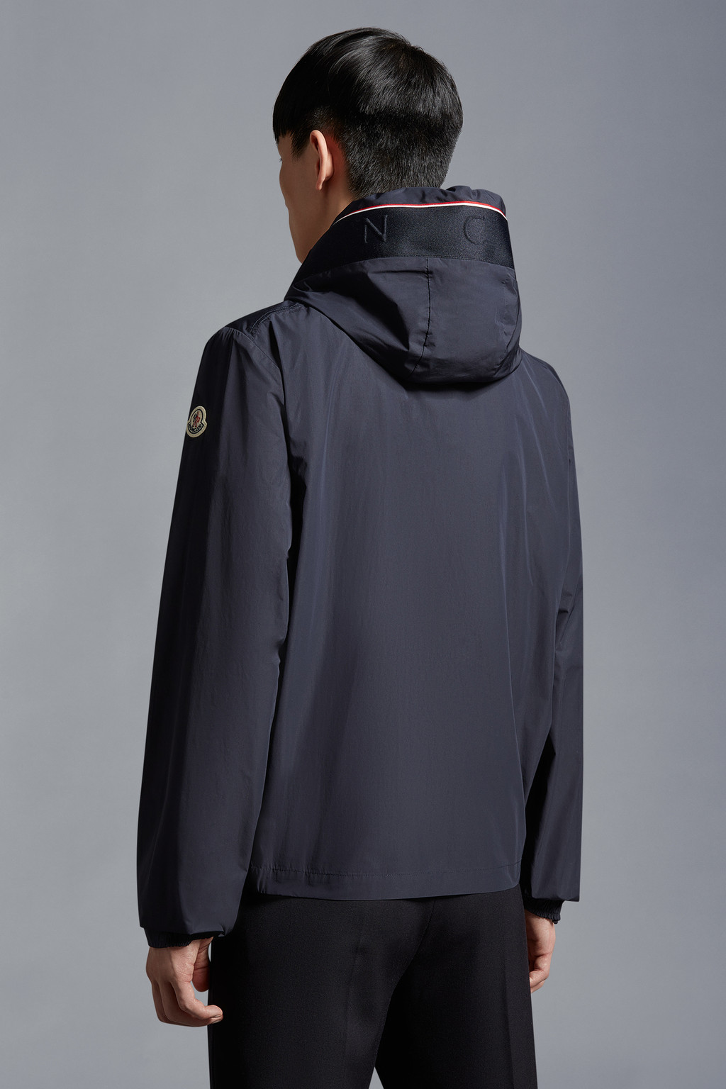Navy Blue Mira Hooded Jacket - Windbreakers & Raincoats for Men ...