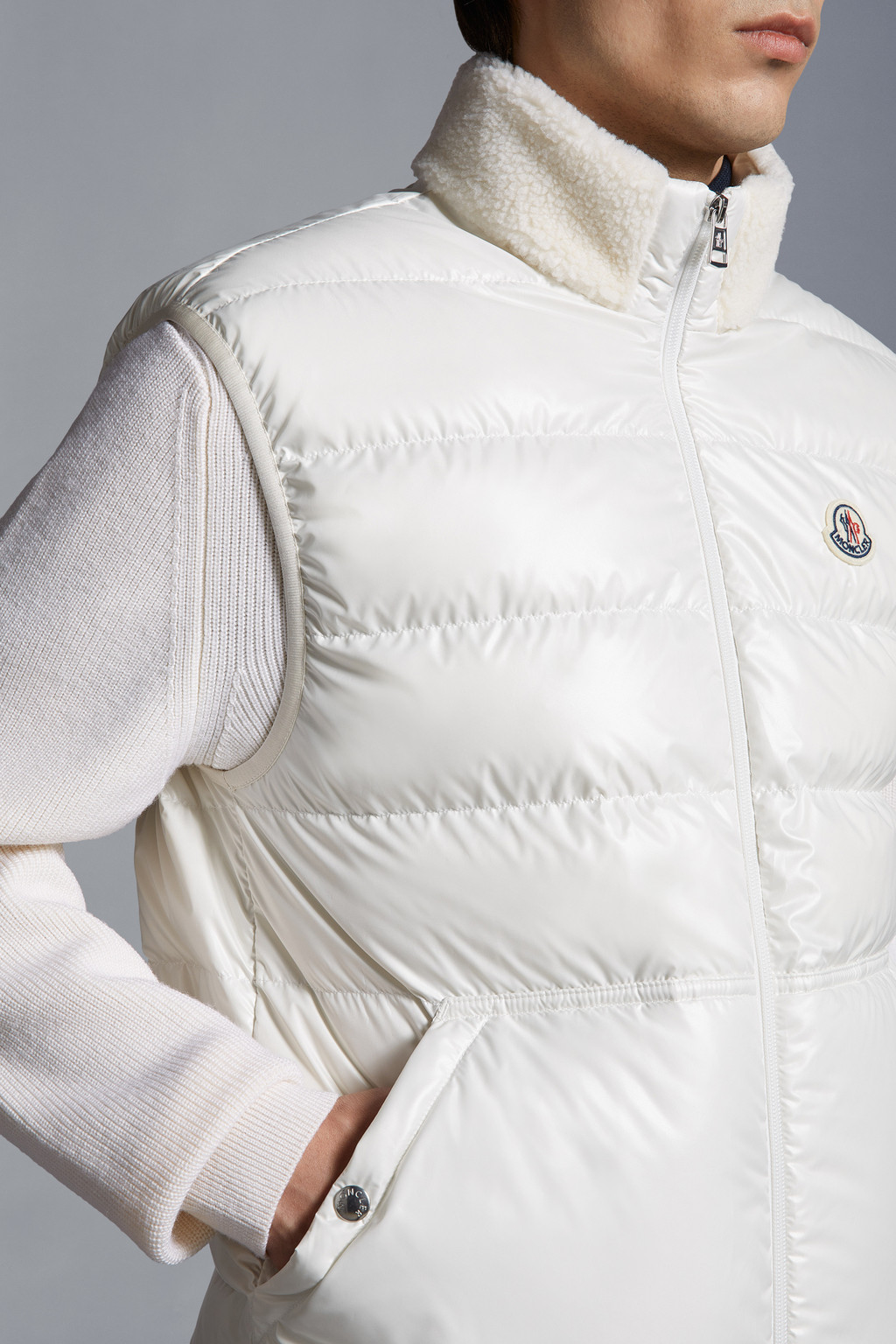 Night Blue Timur Bomber Jacket with Inner Gilet - Short Down Jackets ...