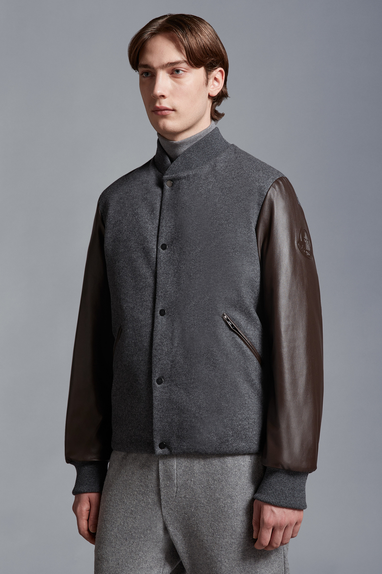 Dark Gray Iijoki Down Bomber Jacket - Short Down Jackets for Men ...