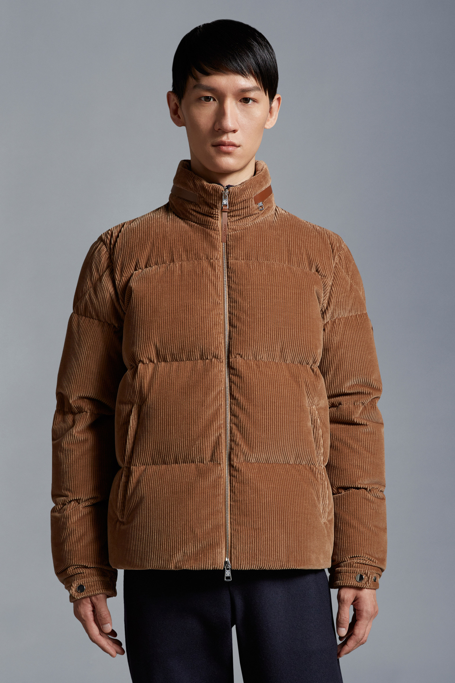 Brown Besbre Short Down Jacket - Short Down Jackets for Men | Moncler HR