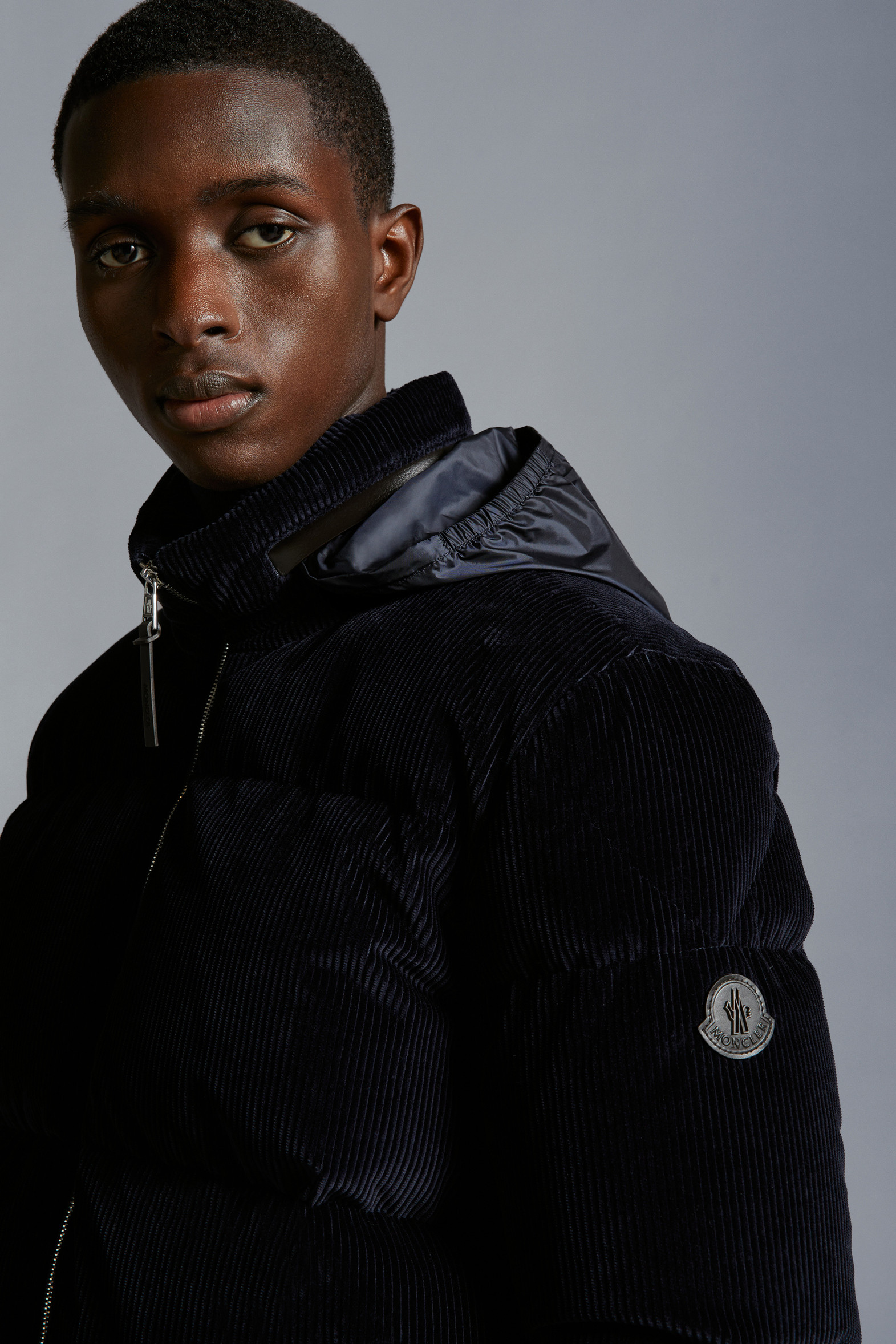 Night Blue Besbre Short Down Jacket - Short Down Jackets for Men ...