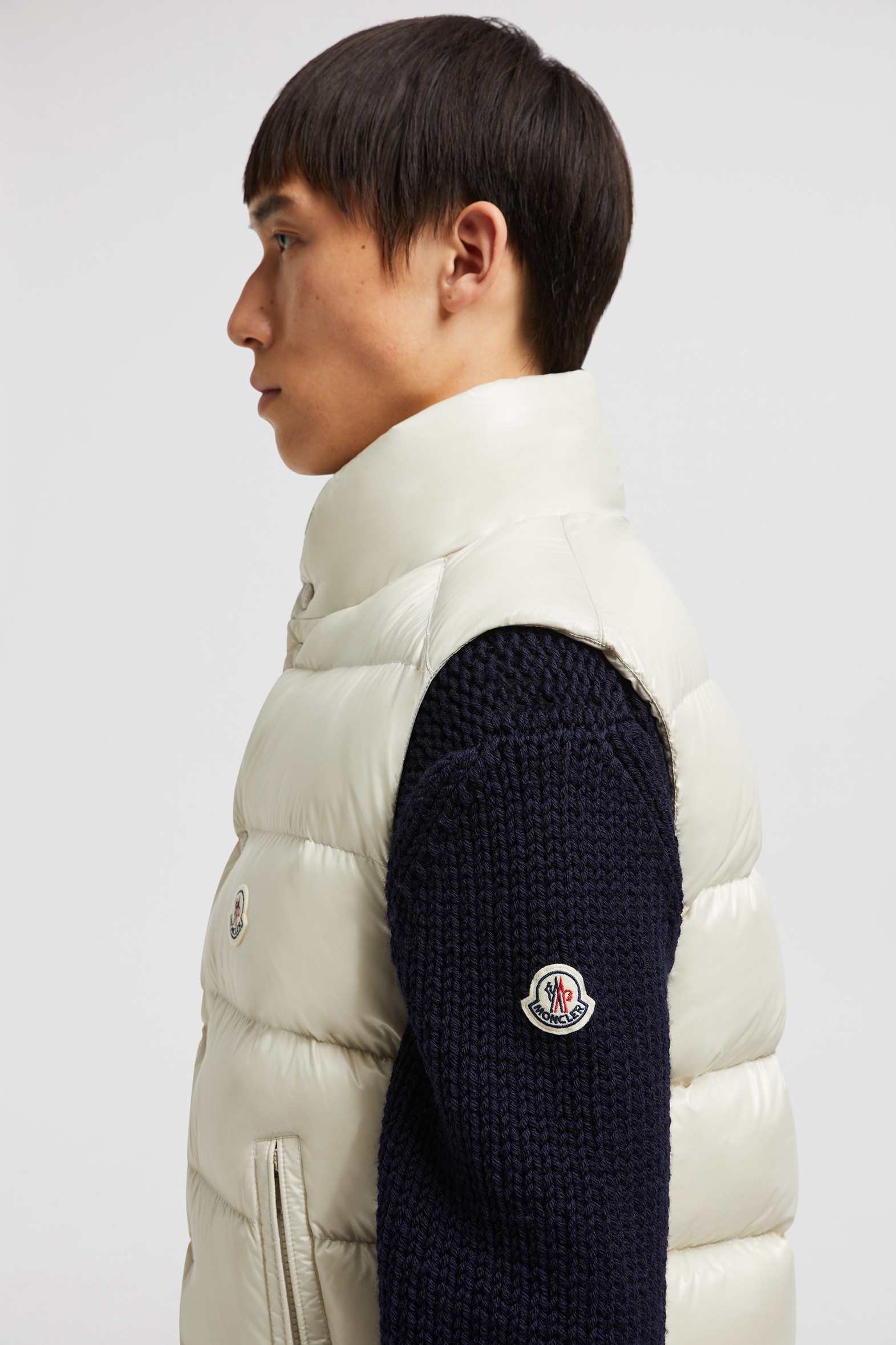 Beige Tibb Down Gilet - Vests for Men | Moncler HK